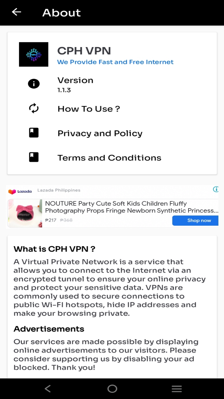 CPH VPN - App on Amazon Appstore