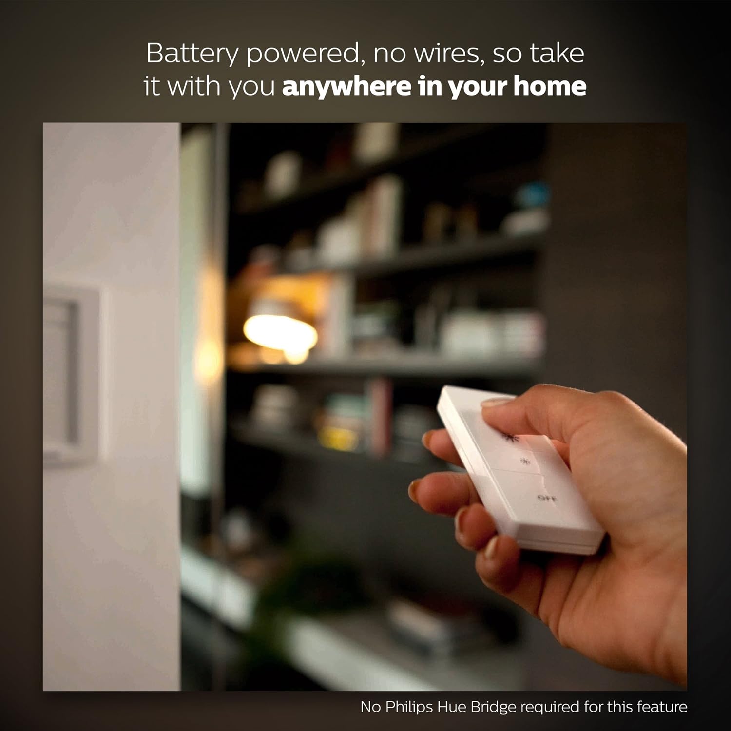 Philips Hue Smart Wireless Dimmer Switch V2 (Installation-Free ...