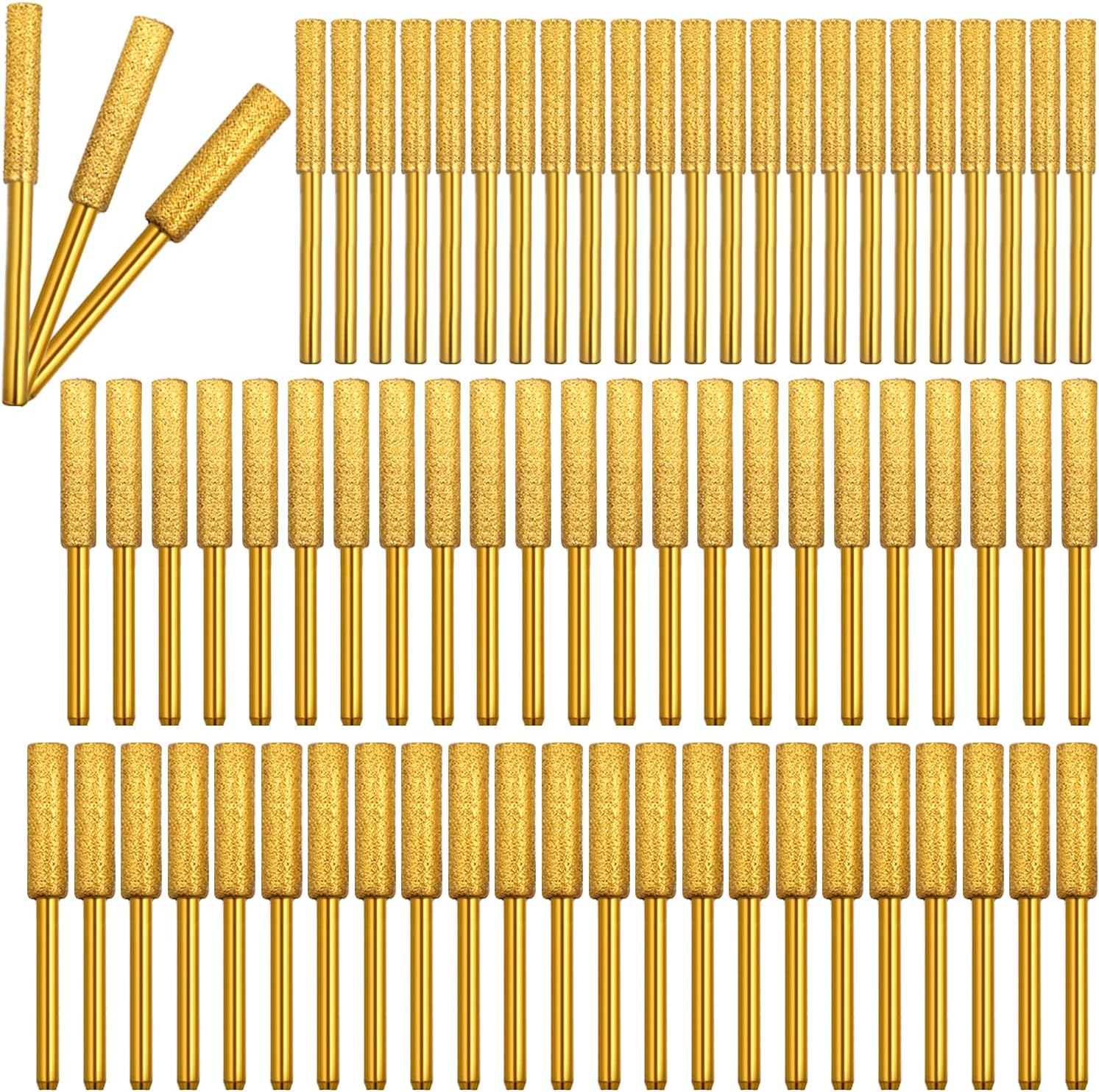 Amazon.com : Honoson 30 Pieces Chainsaw Sharpener Stone Burr Grinding ...