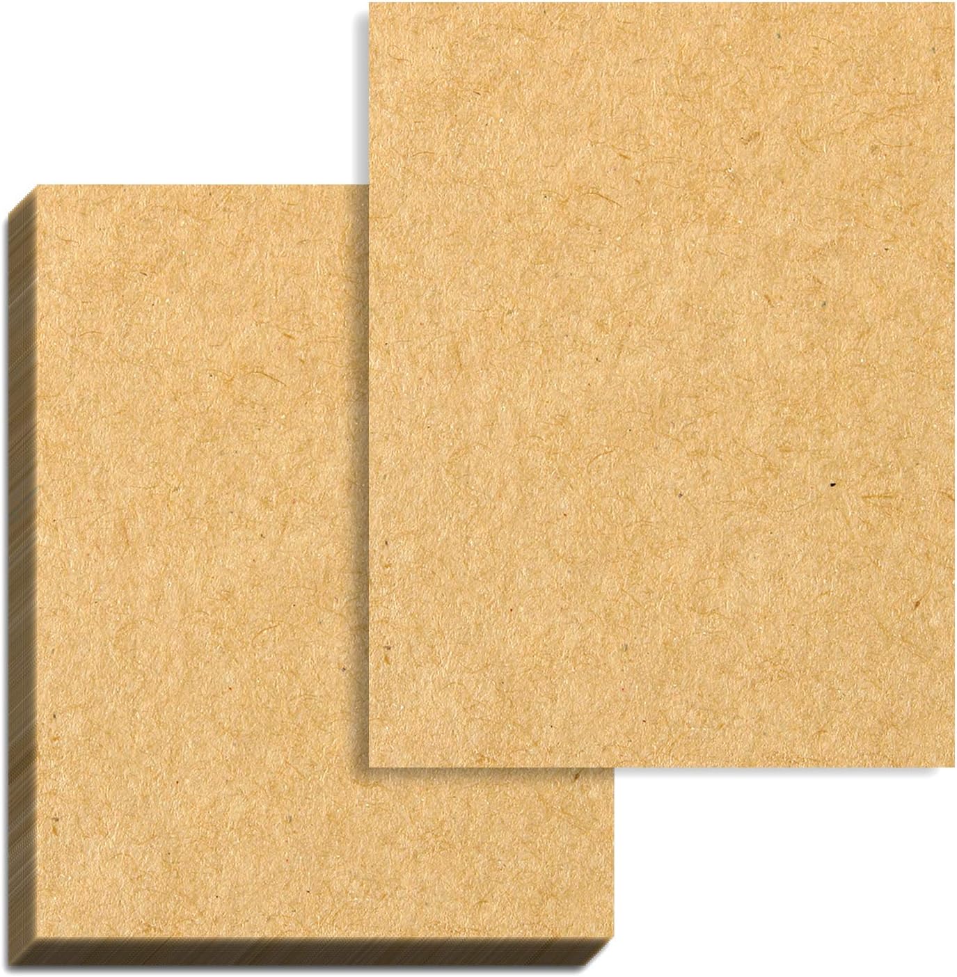 Amazon.com: 100 Sheets, Brown Kraft Paper Sheets - Letter Size (8.5" x ...