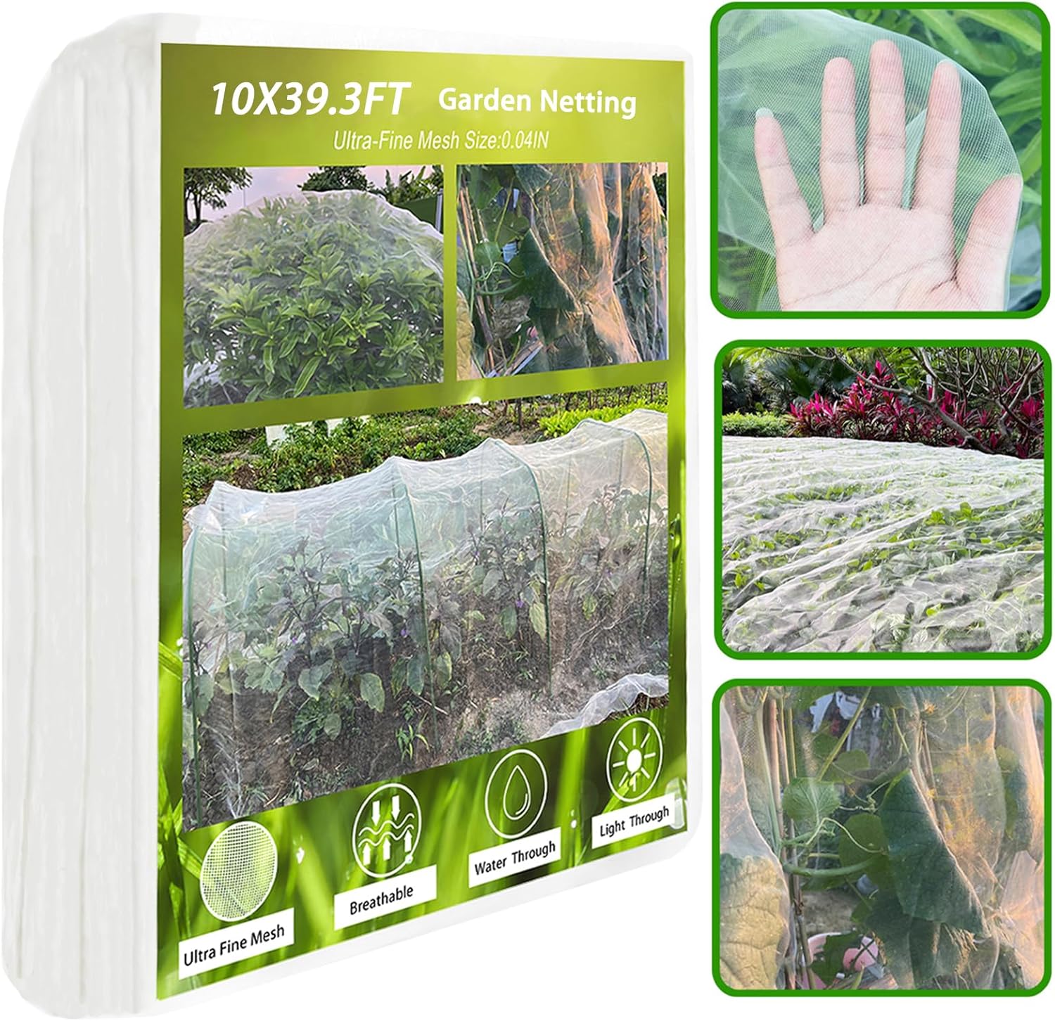 Amazon.com : Garden Netting, 10X39.3FT Plant Netting for Vegetable ...