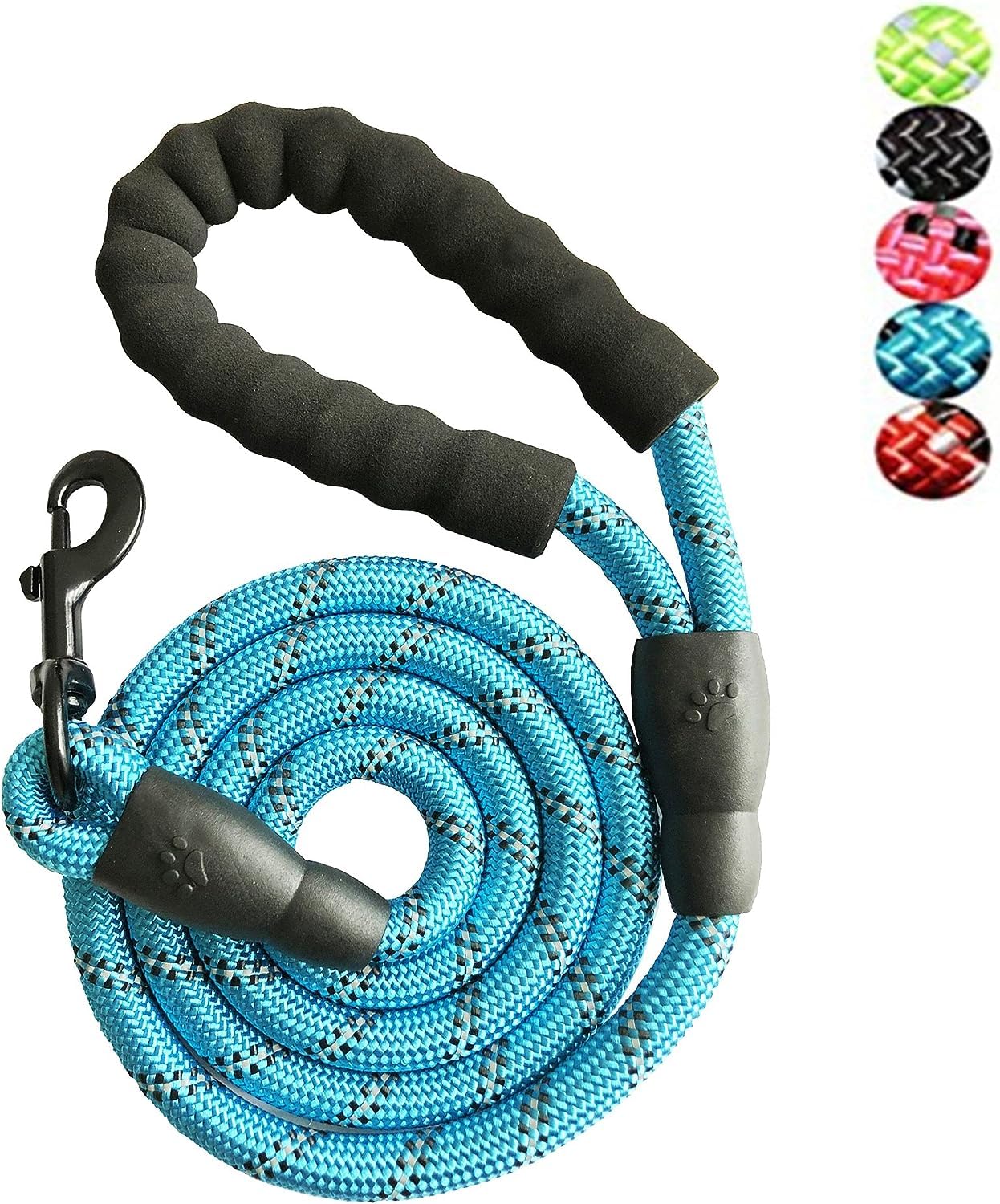 Nylon Dog Leash Rope with Padded Handle for Medium Large Dogs Strong ...