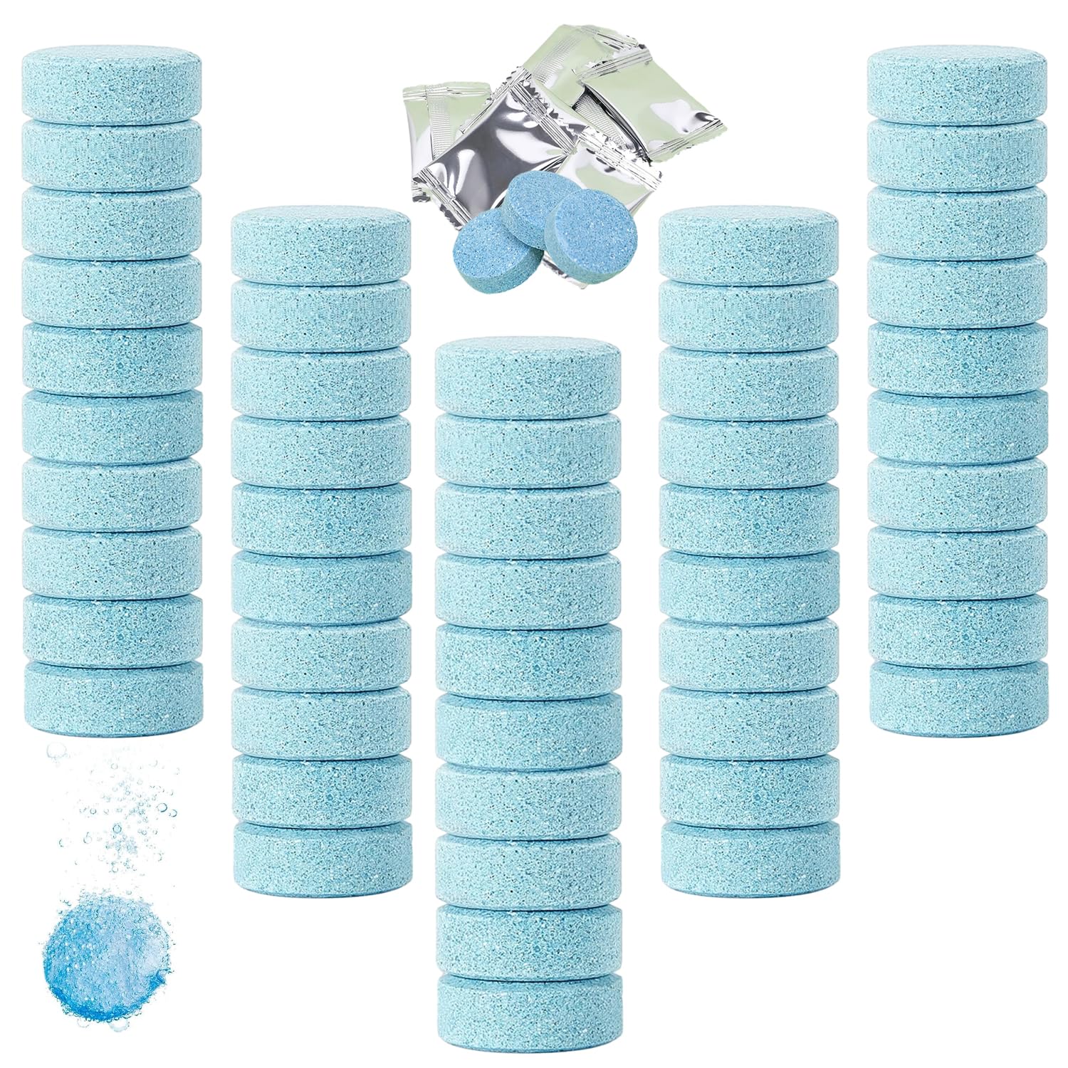 50 Pcs Car Screenwash Tablets, Screen Wash Tabs, Car Effervescent Tabs ...