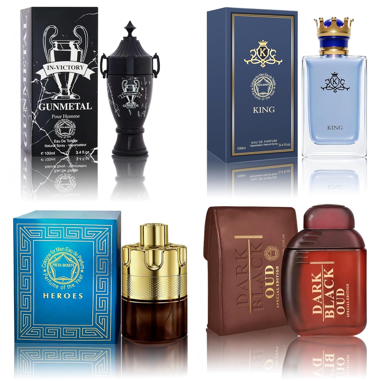 Amazon.com : Cologne for Men Set (100ml x 4PCS Variety Pack), DarkOud ...