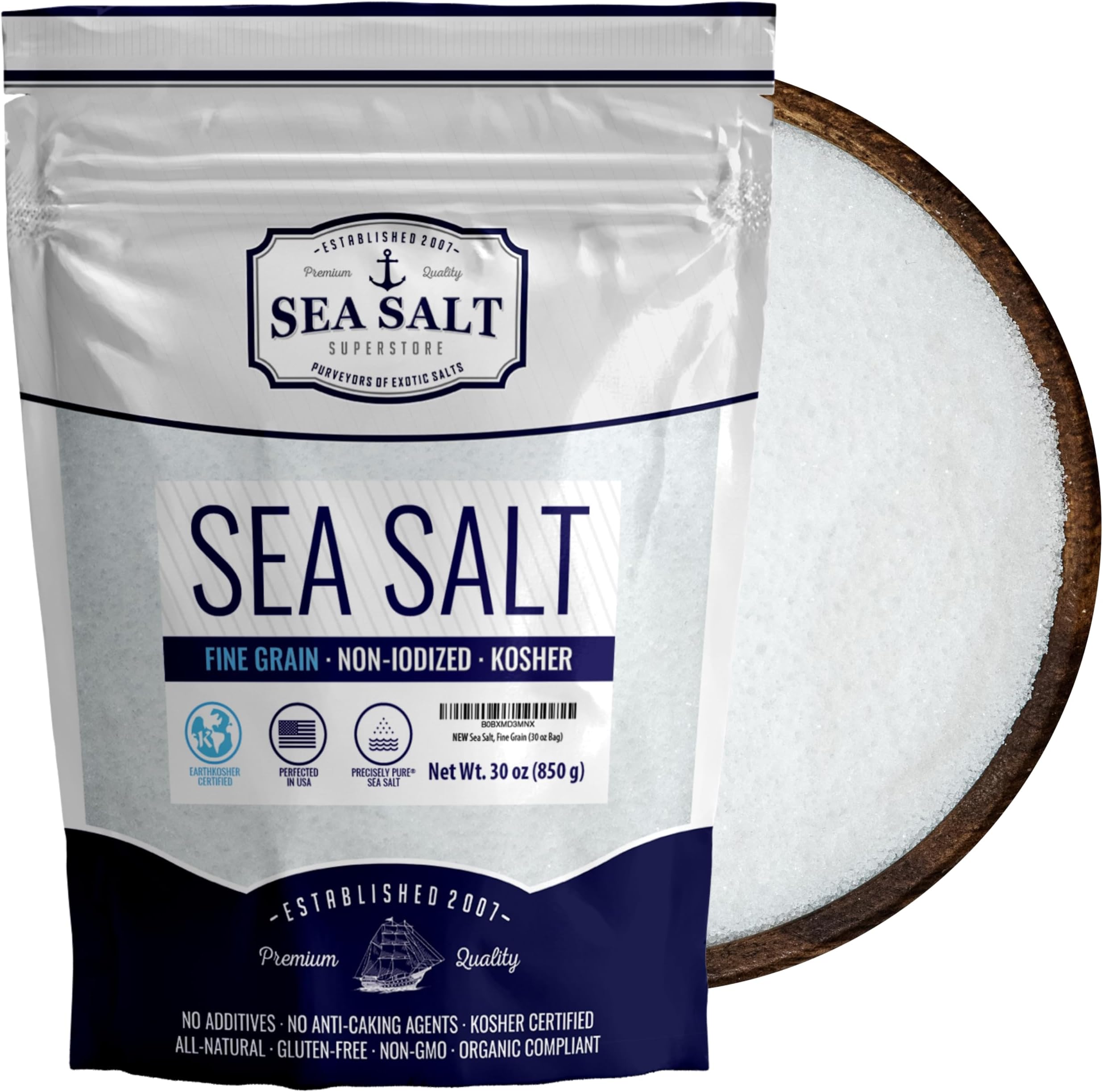 Amazon.com : Baja Gold Sea Salt Fine 1 Pound Highest Mineralized Salt ...