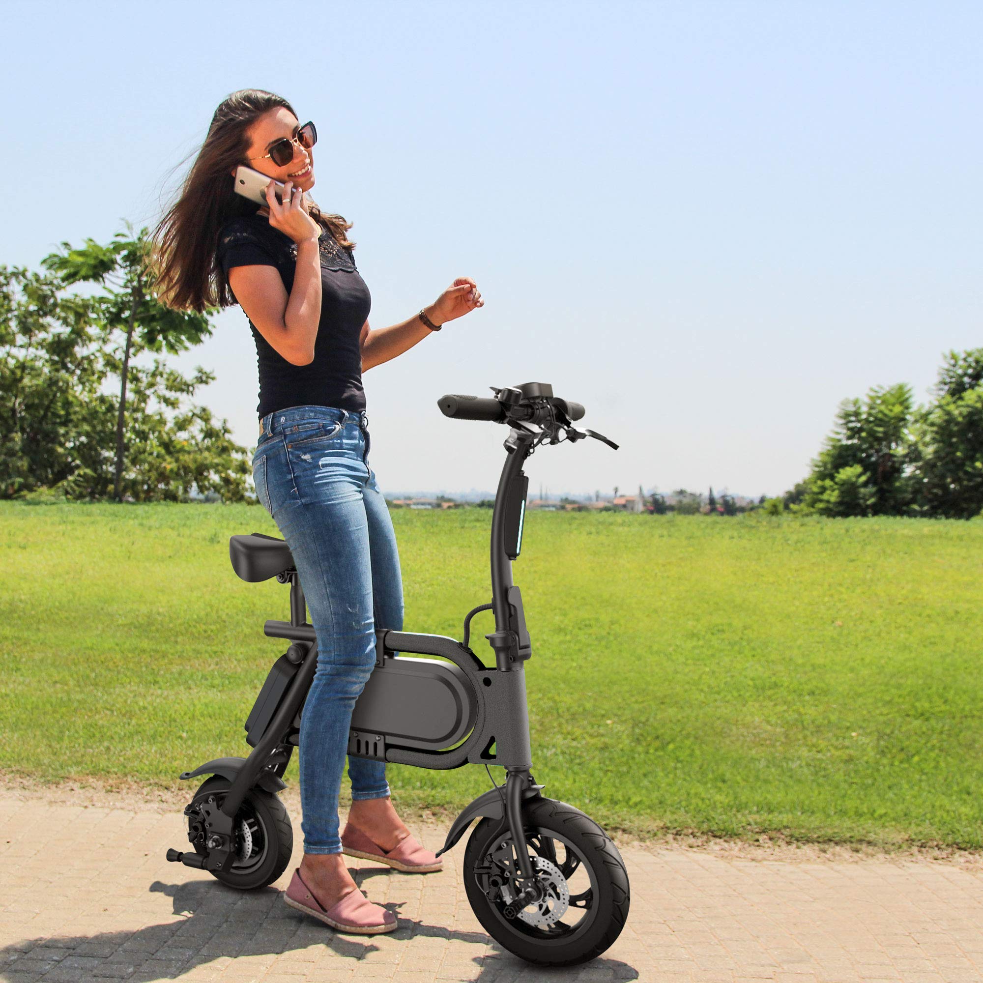 Hover-Way Model P10 Collapsible 12 MPH Electric Scooter Sprinter Bike ...