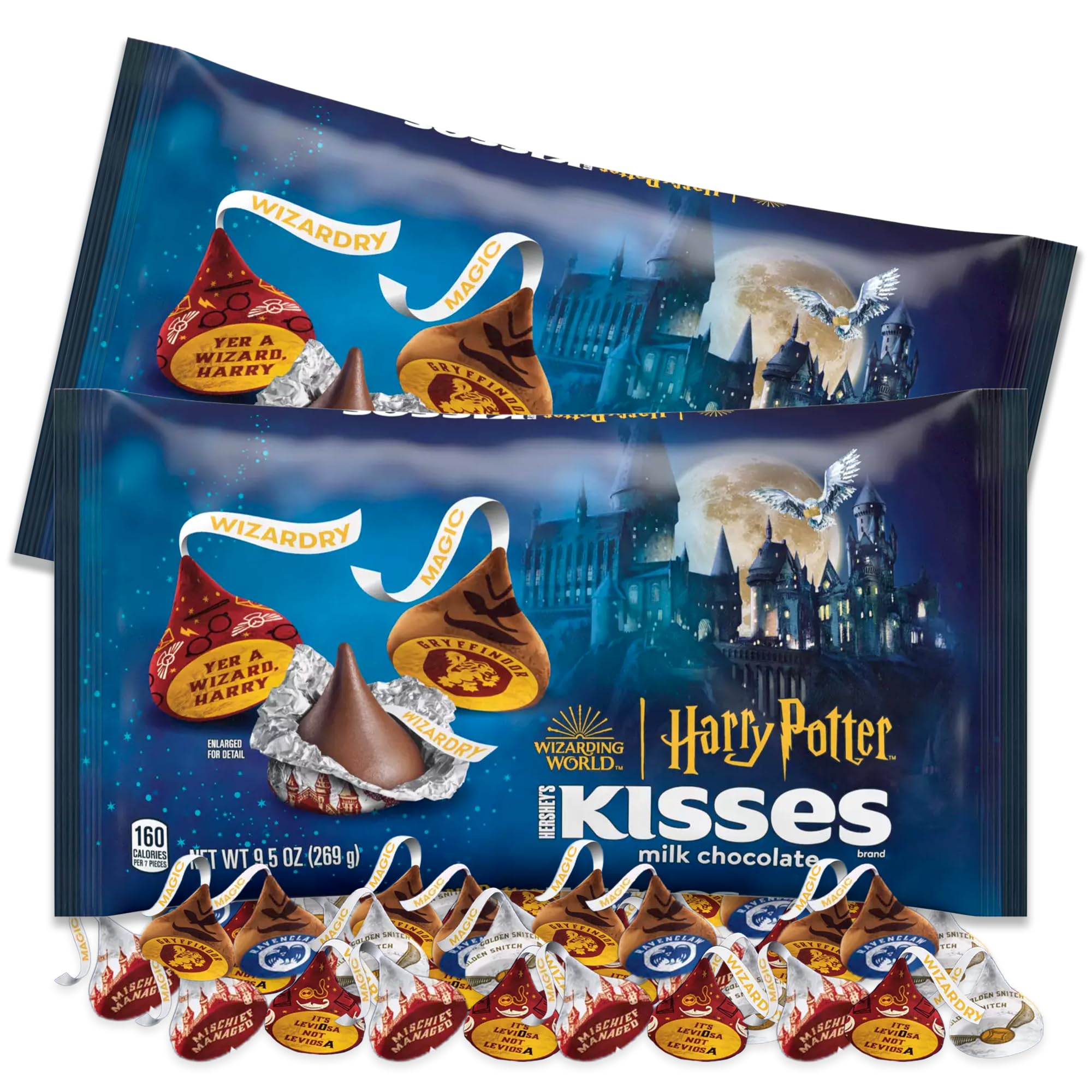 Amazon.com: Harry Potter Candy Chocolate Kisses Set of 2 x Chocolate ...