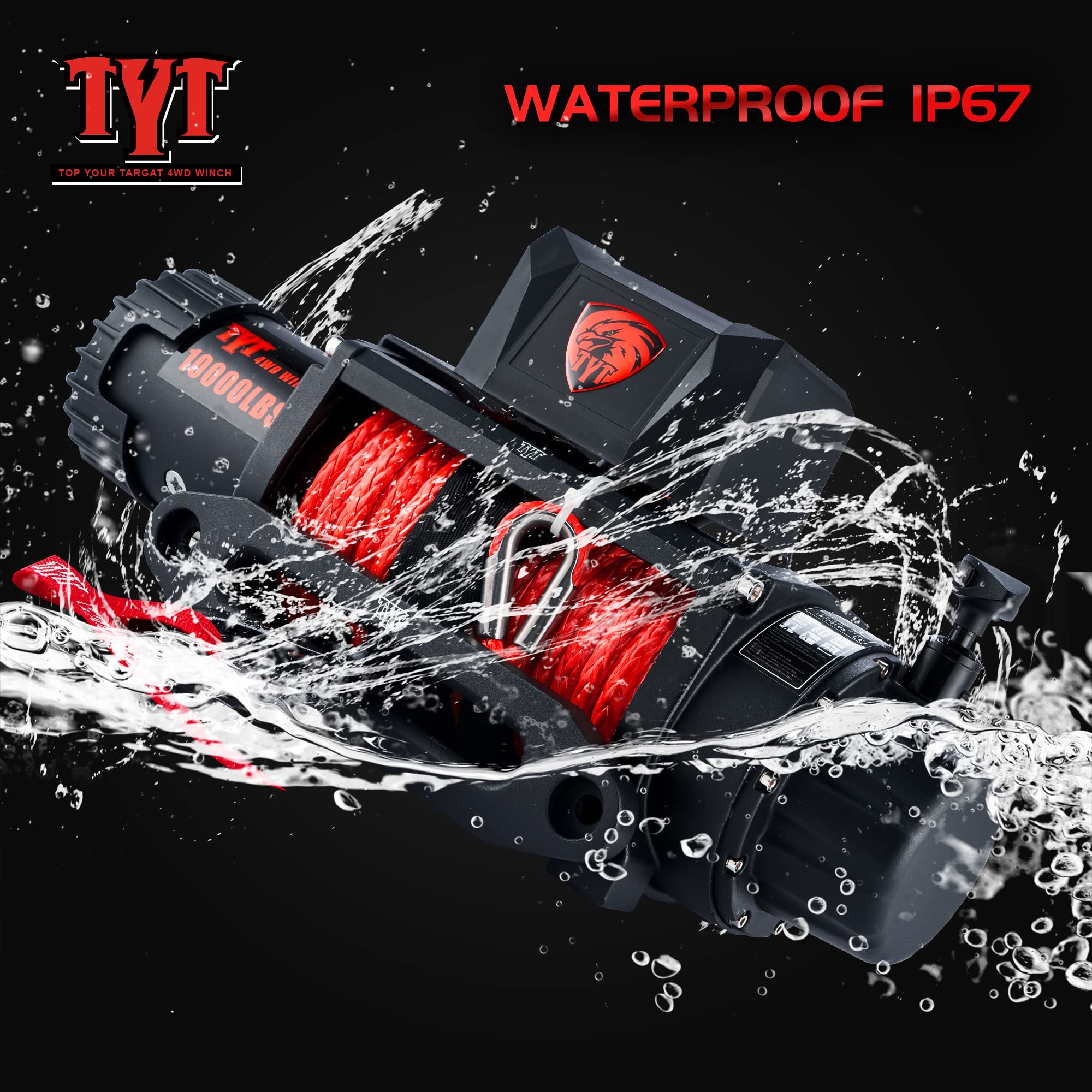 Snapklik.com : TYT 10000 Lb Electric Winch Kits, 12V Winch