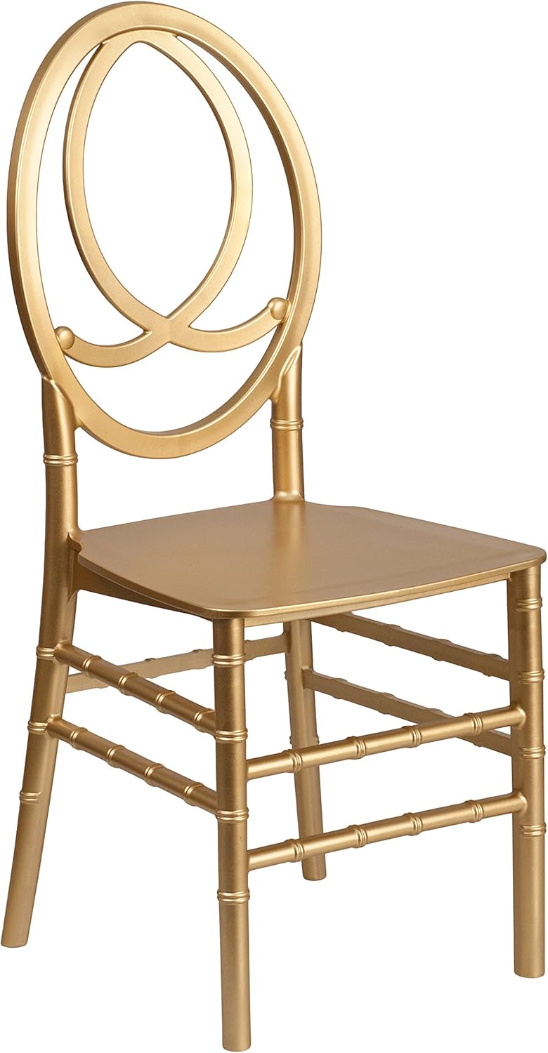 Amazon.com: Flash Furniture 2 Pk. HERCULES Series Gold Resin Stacking ...