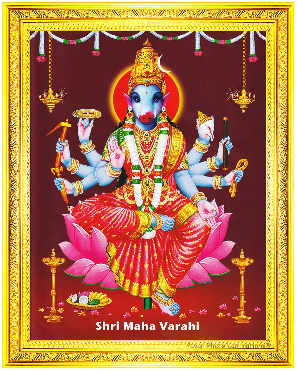 Buy Pavan Photo Laminations, Goddess Sri Maha Varahi Amman Barahi Devi ...