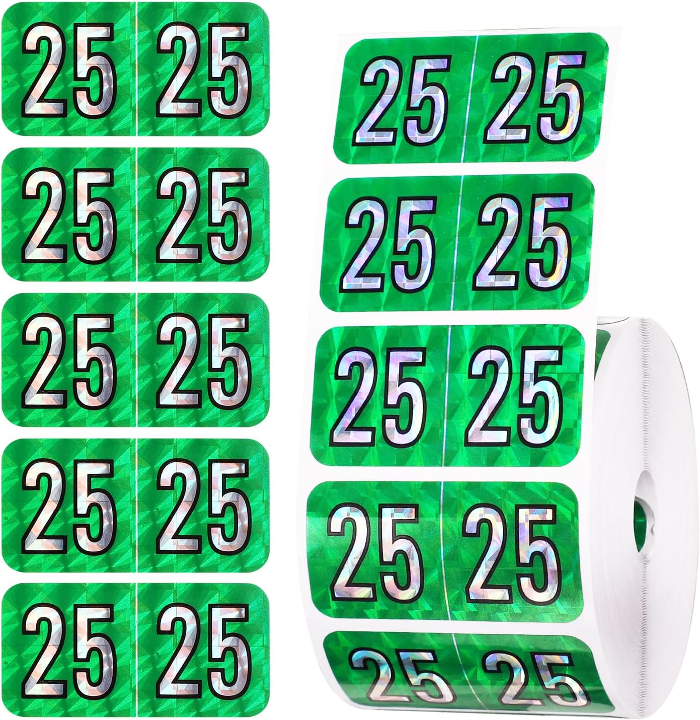 Amazon.com : 500pcs 2025 New Year Stickers, Color Coded Stickers 3/4x1 ...