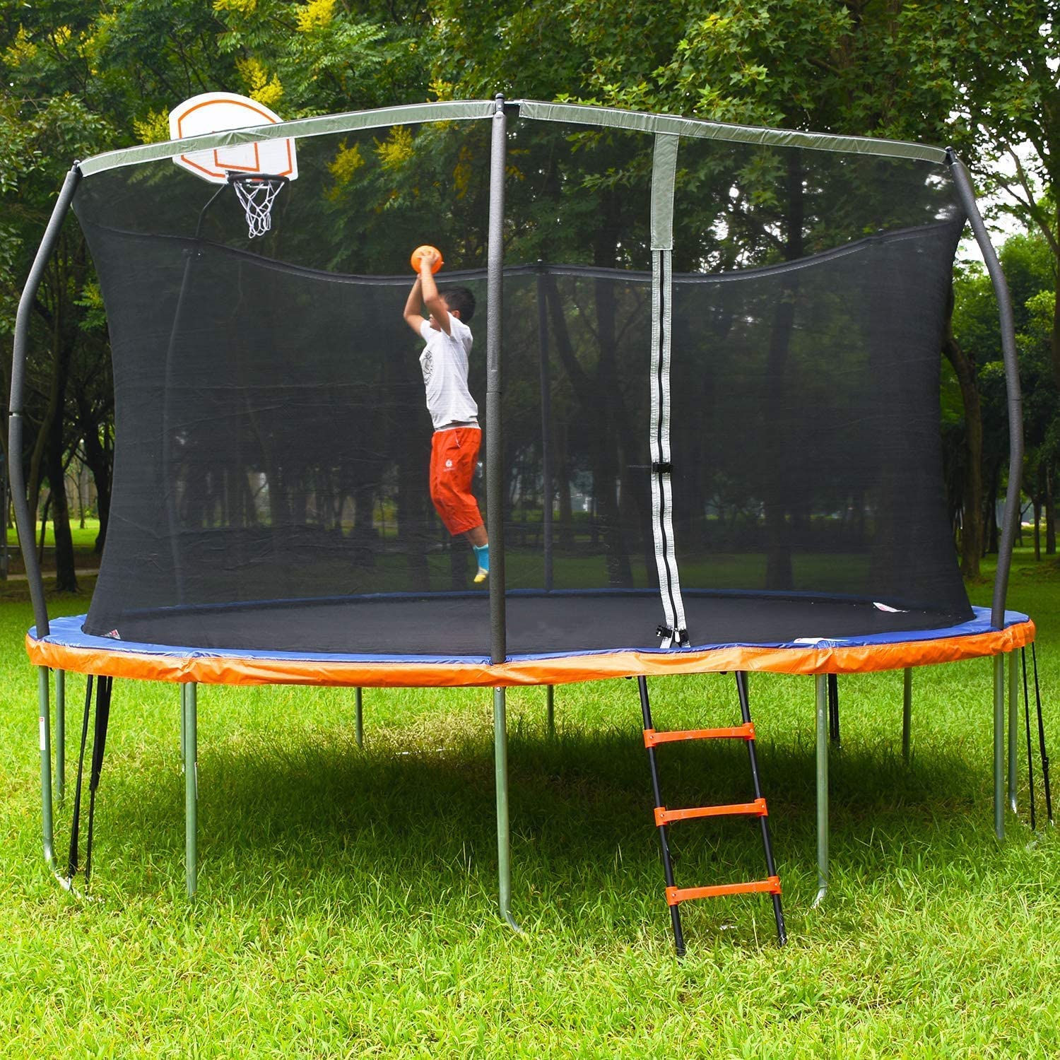 Snapklik.com : Trampoline Ladder - 3 Step Wide Universal Trampoline ...