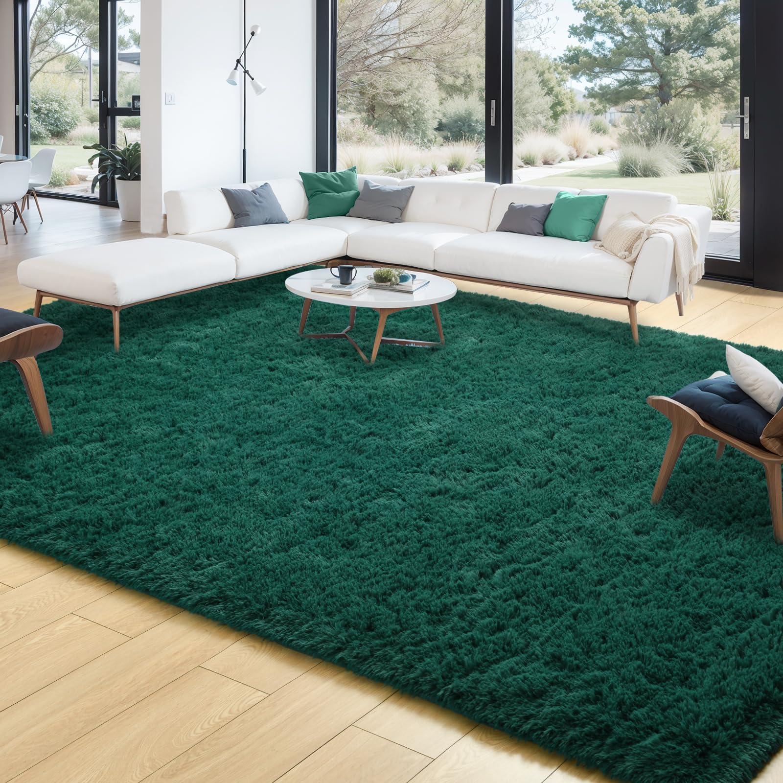 Merelax Soft Modern Indoor Large Shaggy Rug for Livingroom Bedroom Dorm ...