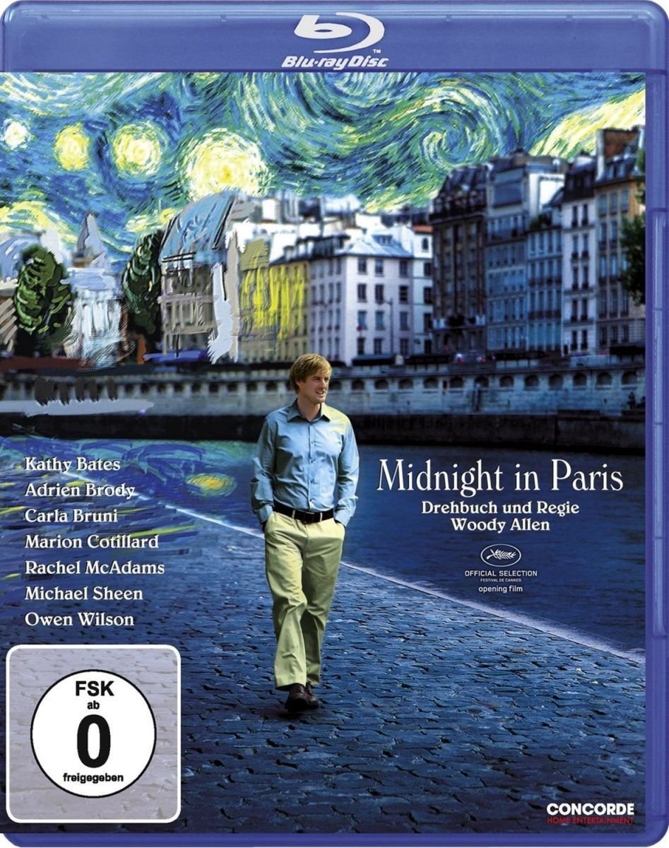 Midnight in Paris [Blu-ray]: Amazon.de: Wilson, Owen, Mcadams, Rachel ...