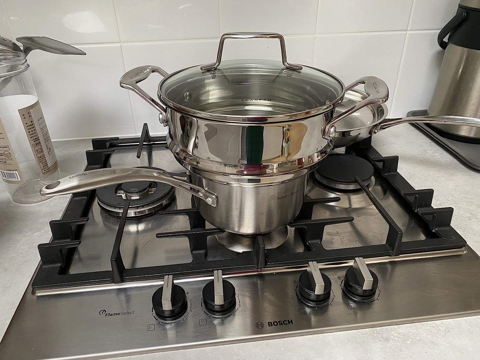 Scanpan Impact Multi Steamer Insert with Lid 16/18/20 cm Silver ...