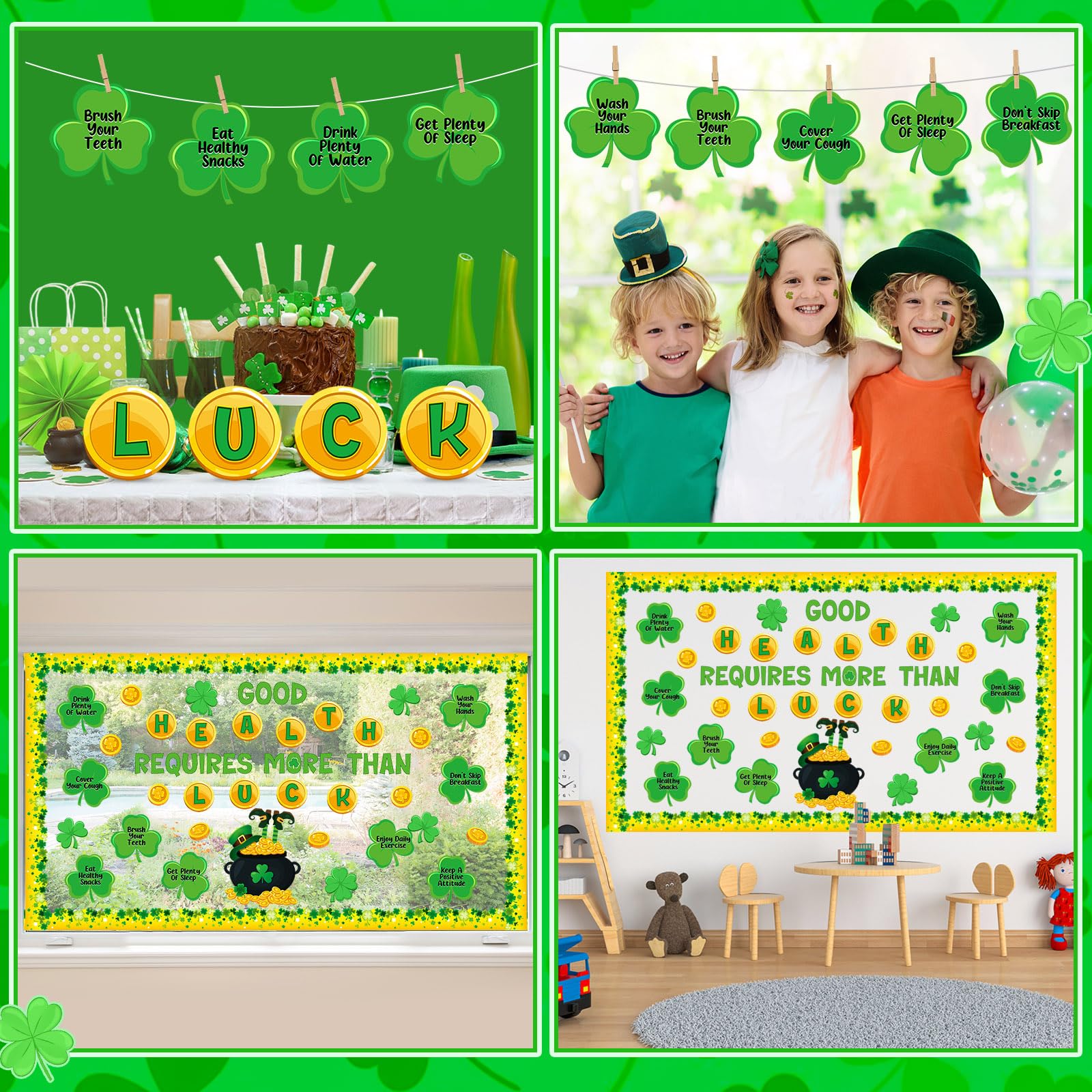 Snapklik.com : Pasimy 64 Pcs St Patricks Day Bulletin Board Decoration ...