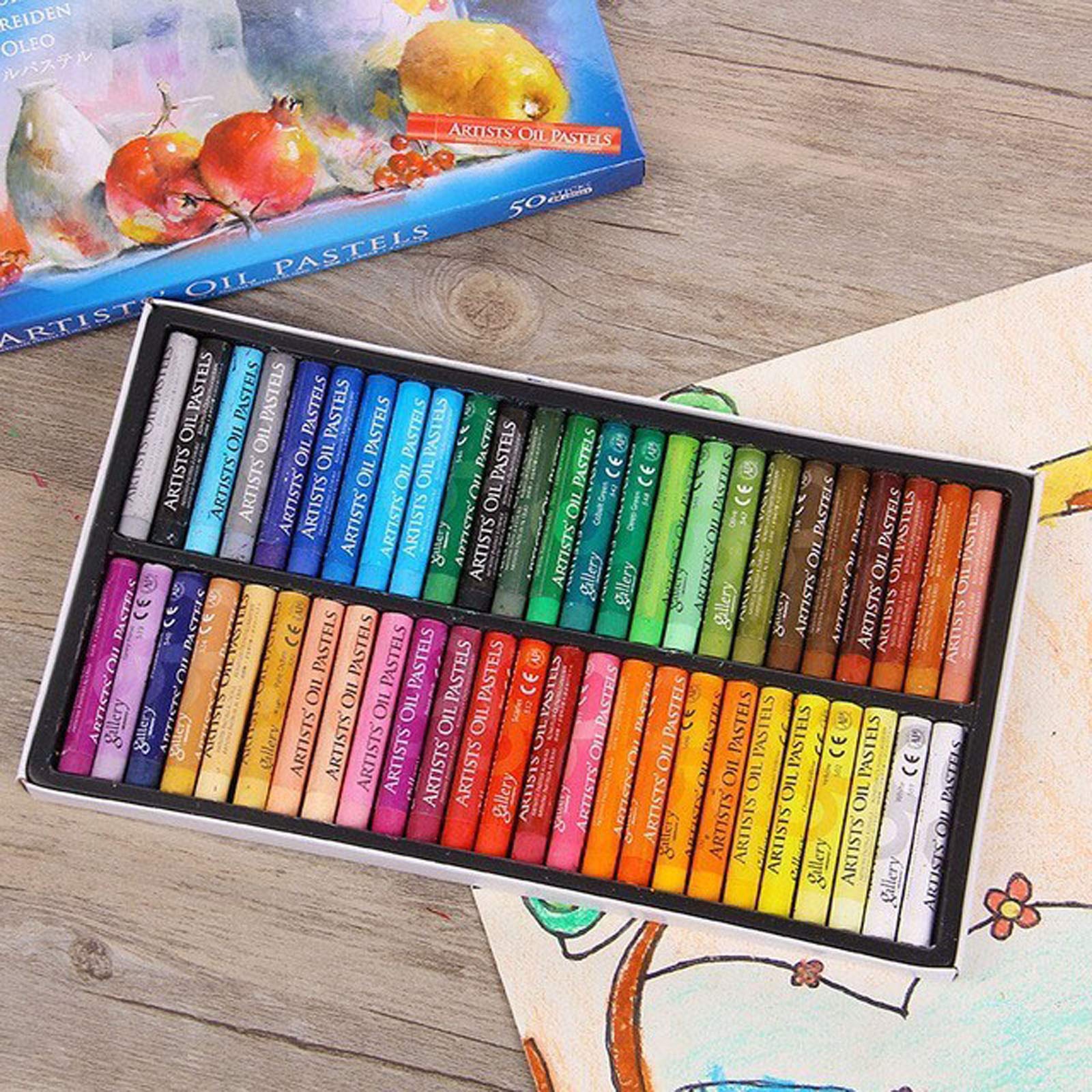 ITODA Artist Oil Pastels Set Soft Paint Crayons Sticks Professional ...