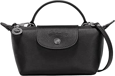 Longchamp Le Pliage Xtra Leather Mini Crossbody Pouch Handbag: Handbags: Amazon.com