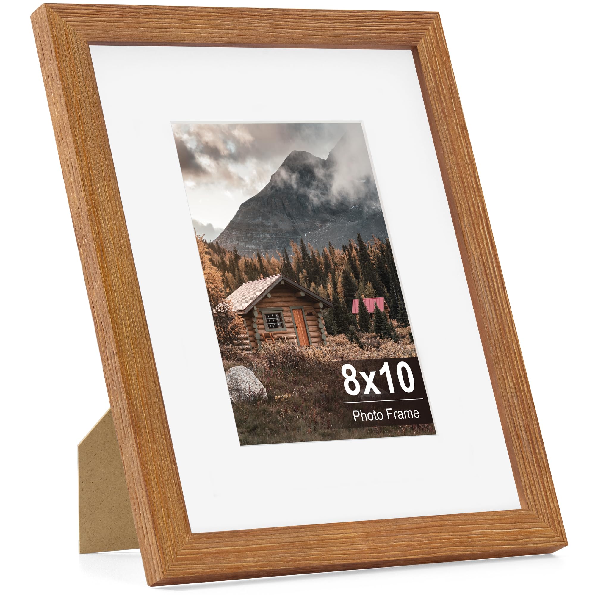 Amazon.com - Picture Frames 8x10, Rustic Wooden Picture Frames ...