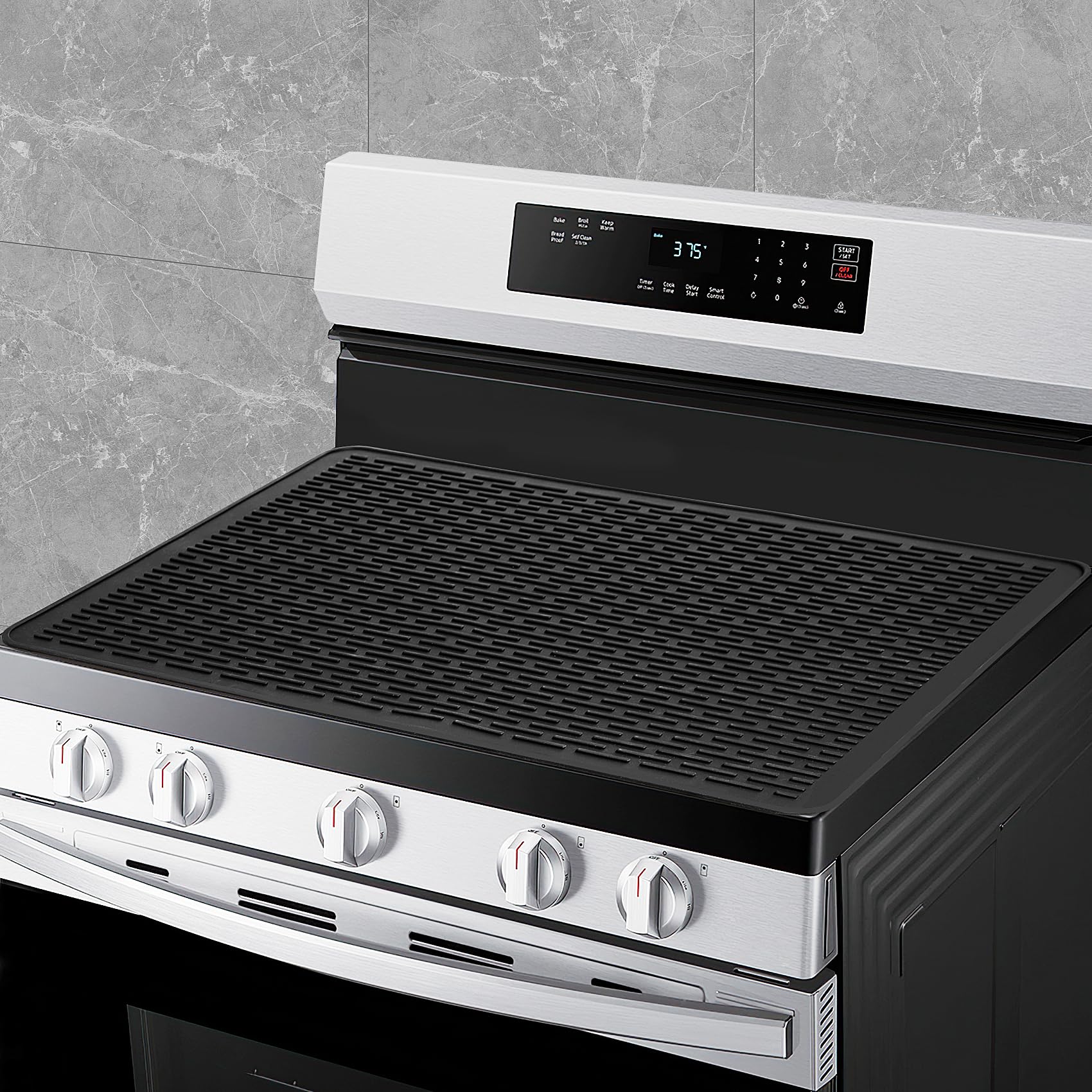 Stove Top Covers for Gas Burners - 36" x 21" Silicone Stove Mat for ...