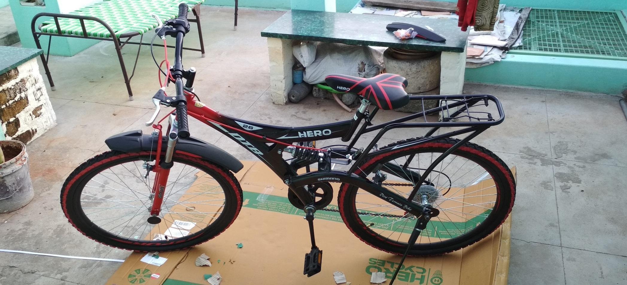 Buy Hero RangerDTB 26T 6 Speed Mountain Bike (Red Black, Ideal For : 12 ...
