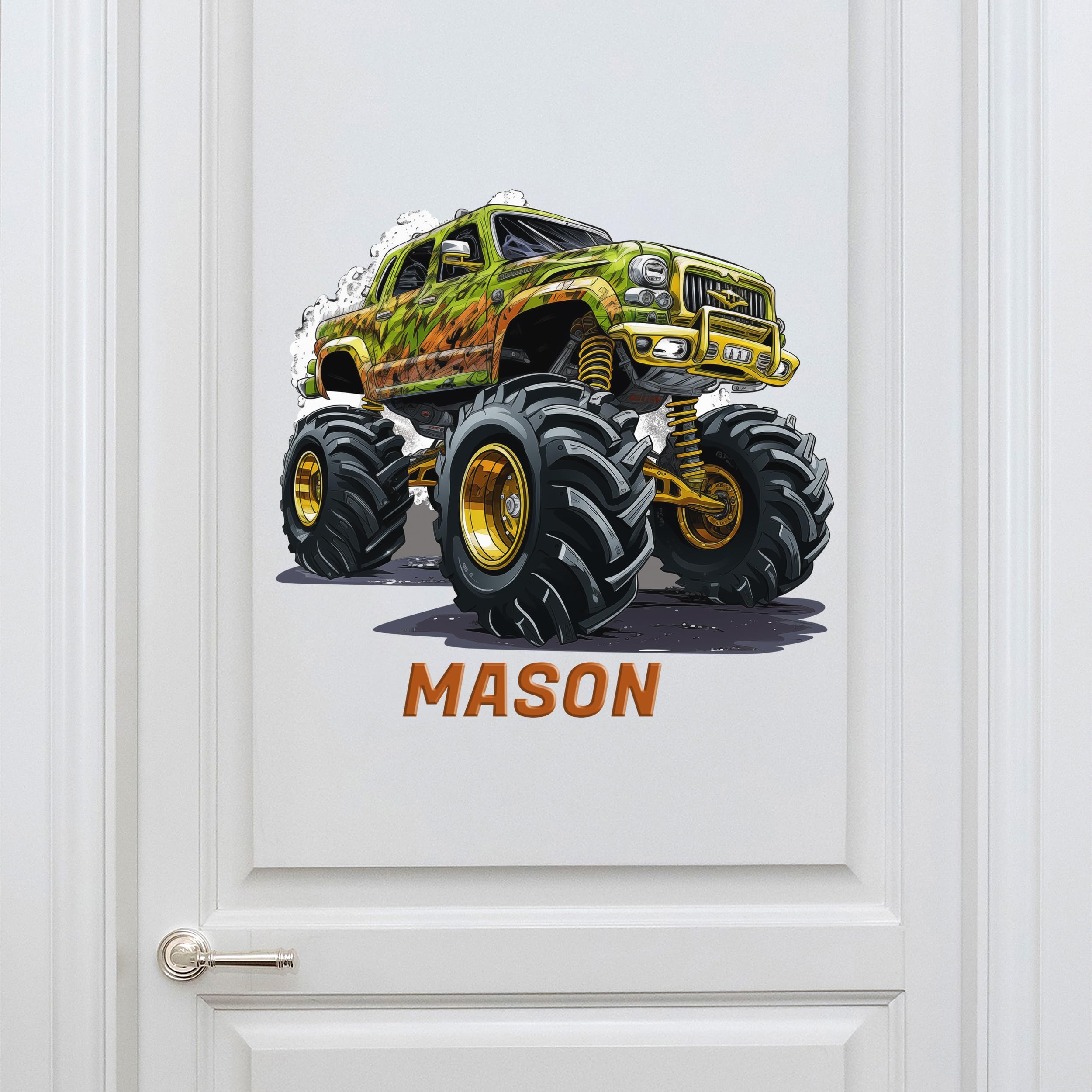 Amazon.com: Monster Truck Wall Decals - Colorfull Monster Jam Wall ...