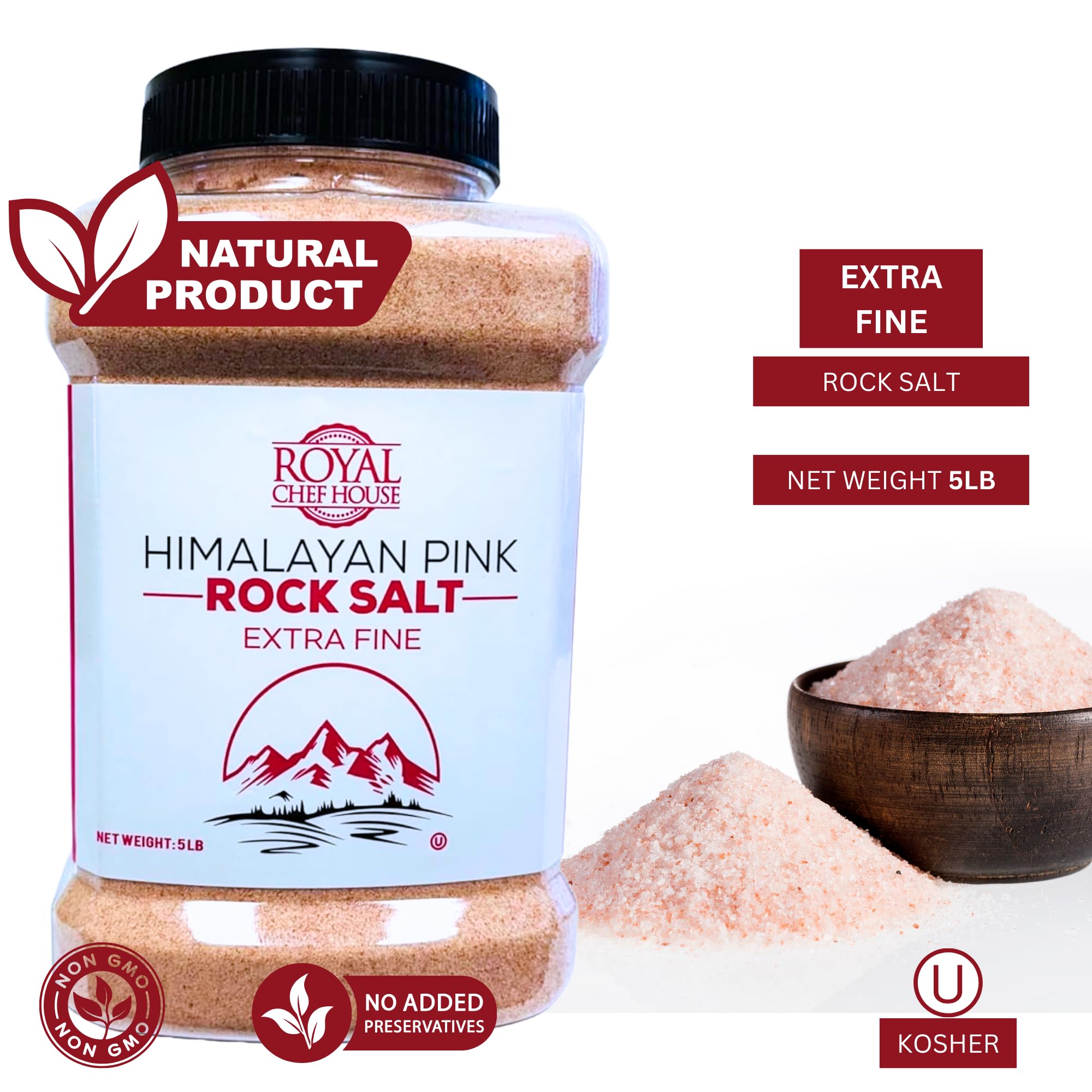 Snapklik.com : Himalayan Extra Fine Pink Salt - 5 Lbs Extra Fine Bulk ...