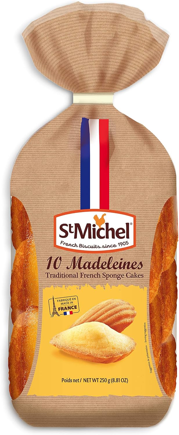 St Michel Madeleines Traditional French Individually Wrapped Sponge ...