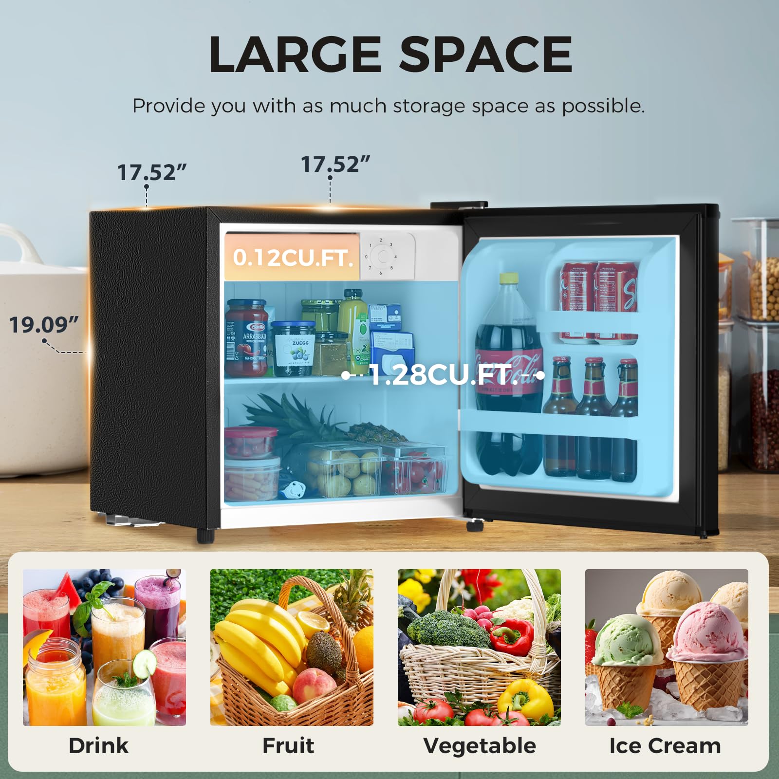 Snapklik.com : Antarctic Star Compact Refrigerator Mini Fridge