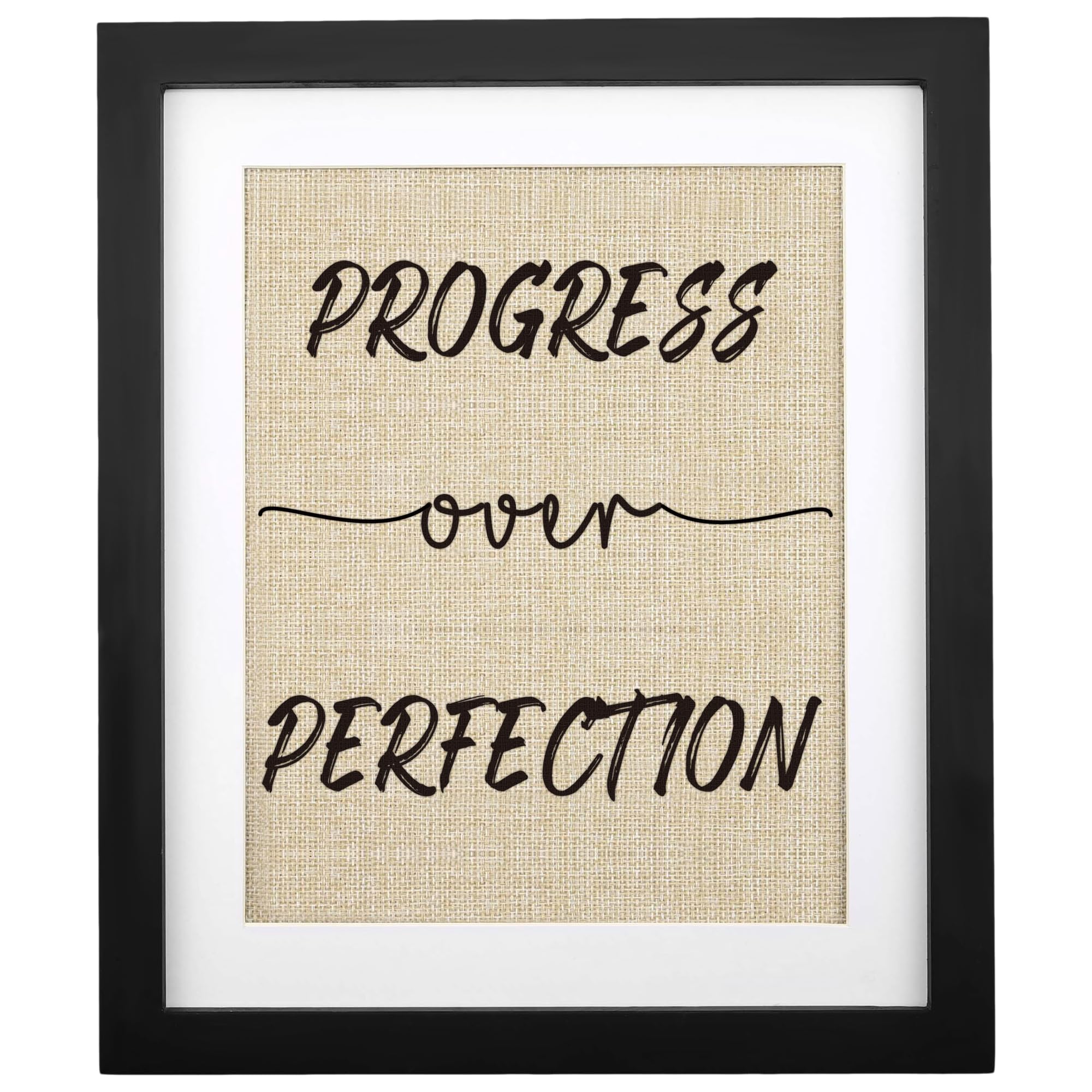 Amazon.com: Progress over Perfection Frame, Classroom Wall Art Hanging ...