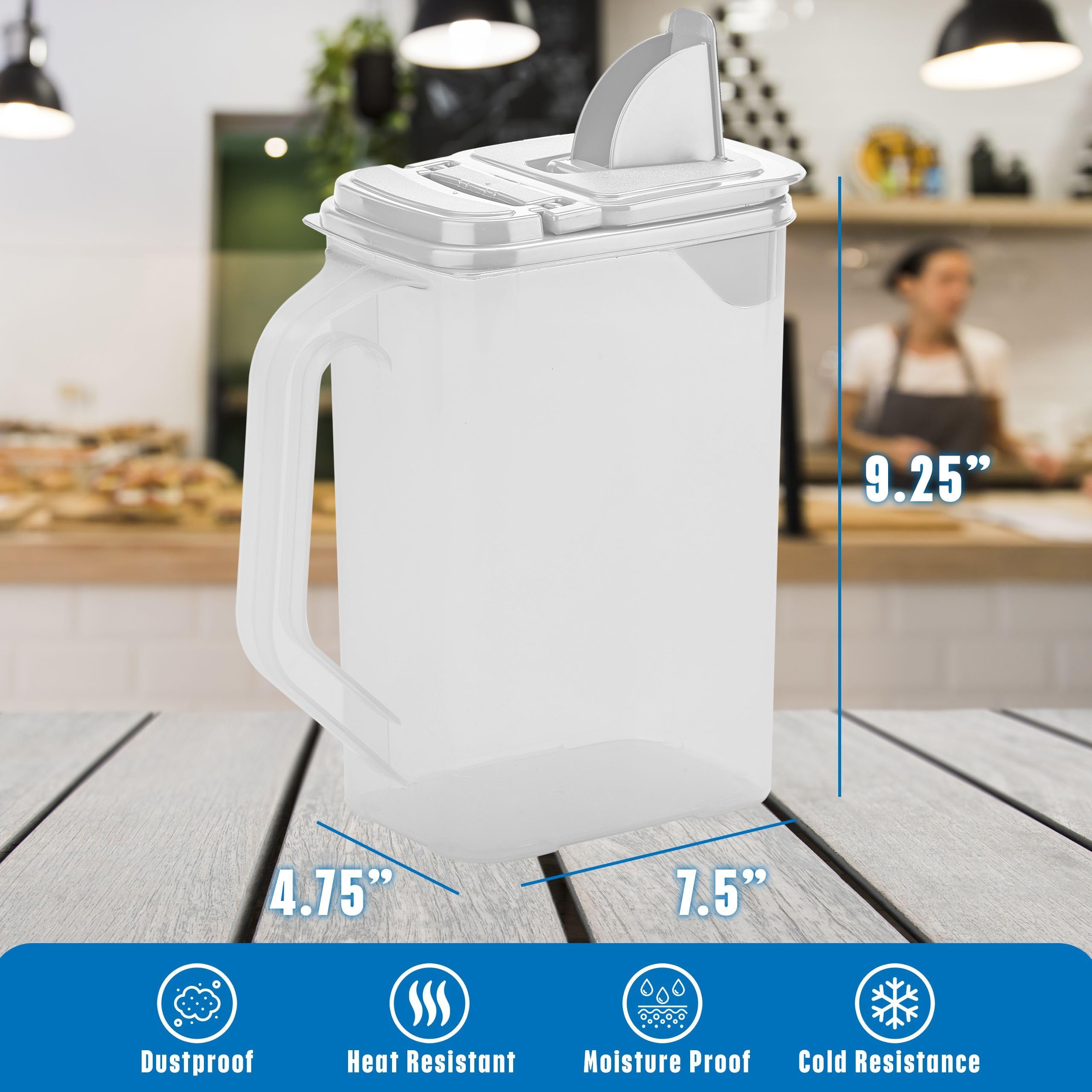 Snapklik.com : Kitchen Pantry Container - Easy Grip Handle For Mess ...