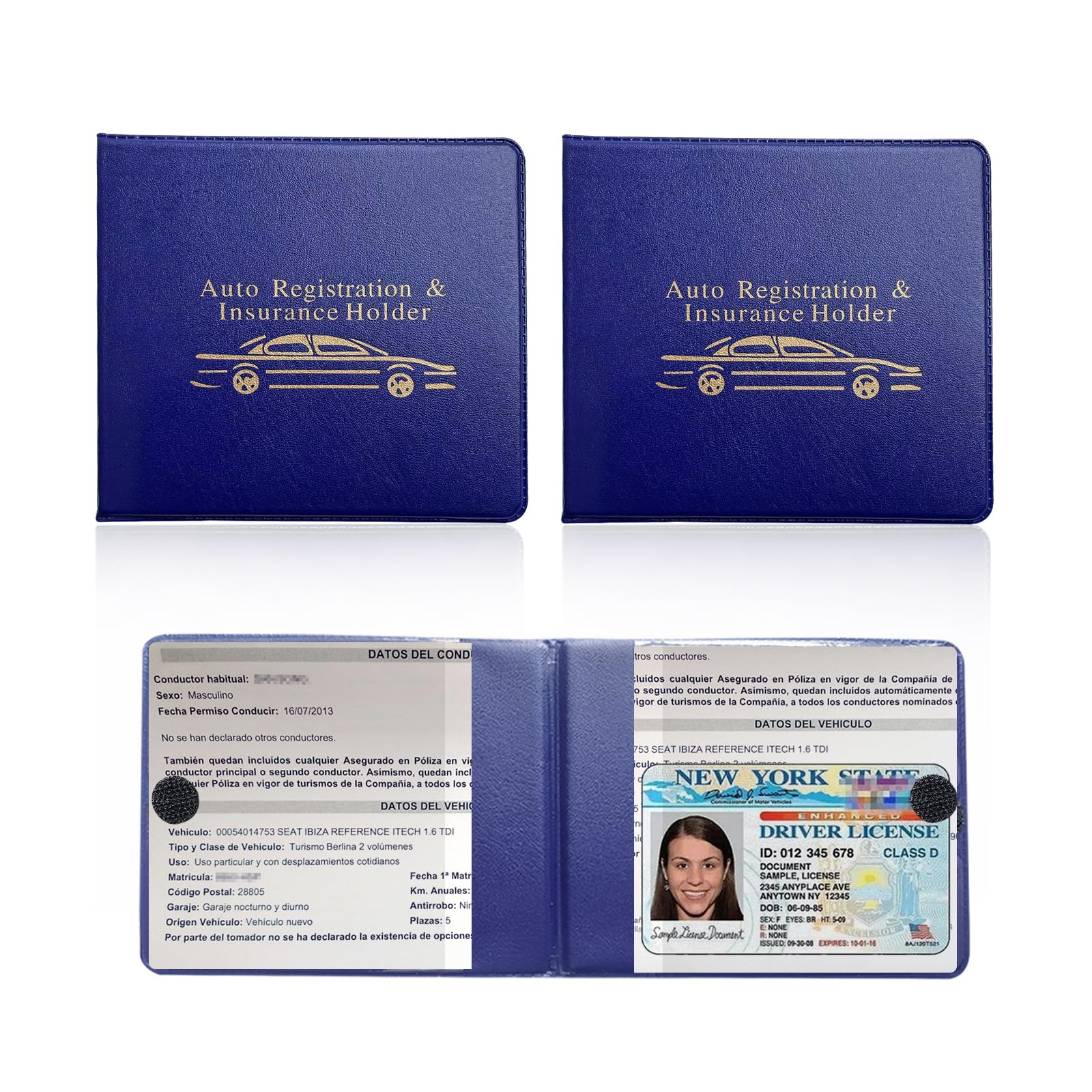 Amazon.com: Ziciner Car Registration Insurance Holder, 2Pack Essential ...
