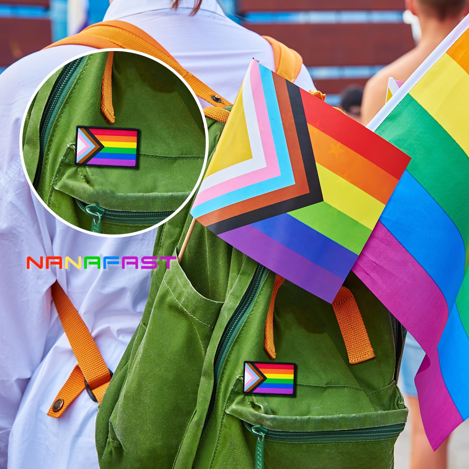 Snapklik.com : Nanafast LGBTQ Rainbow Pride Patch For Gay Lesbian Trans ...