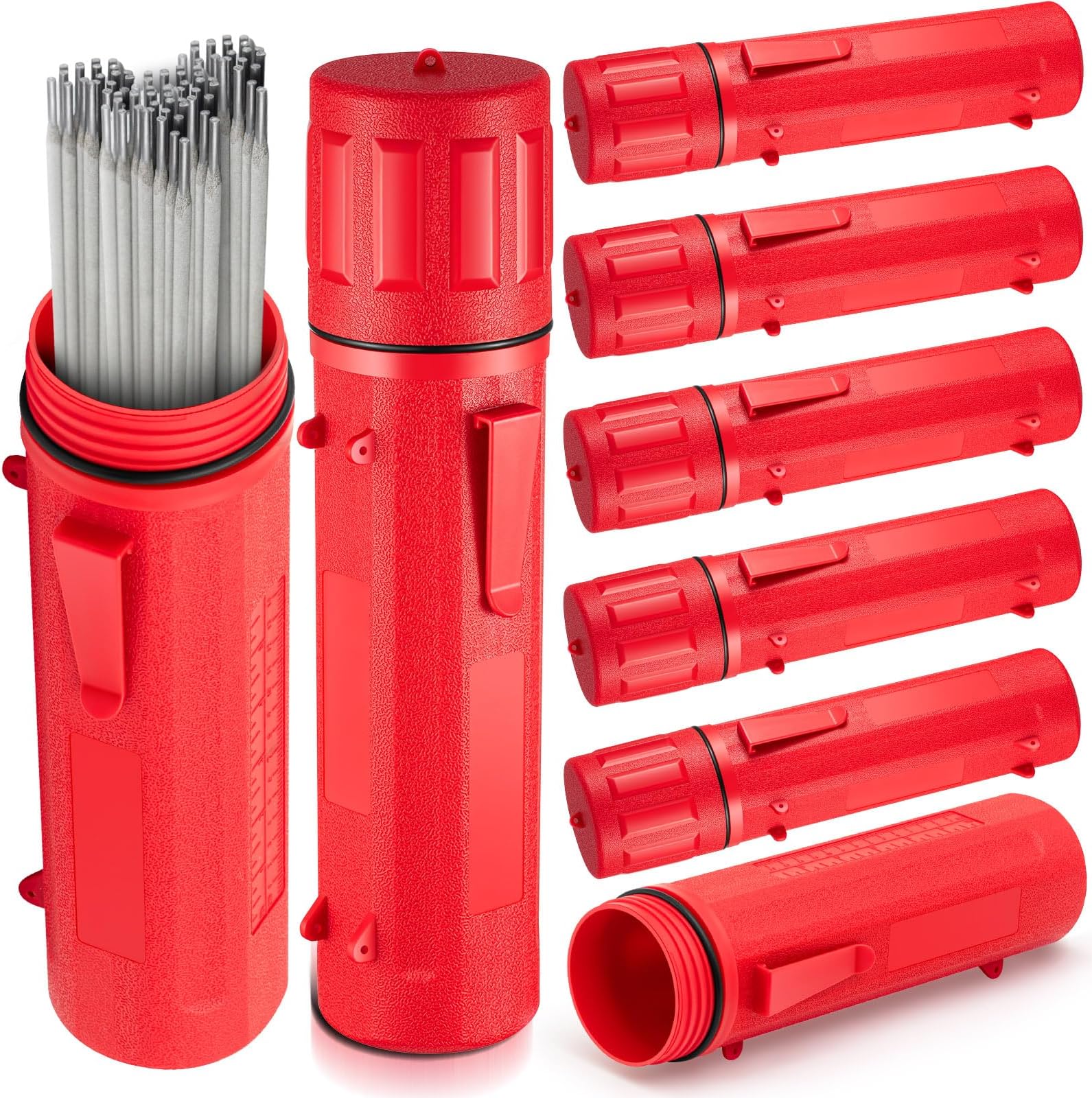 4 pack, 14" Welding Electrode Rod Guard Holder Storage Canister ...