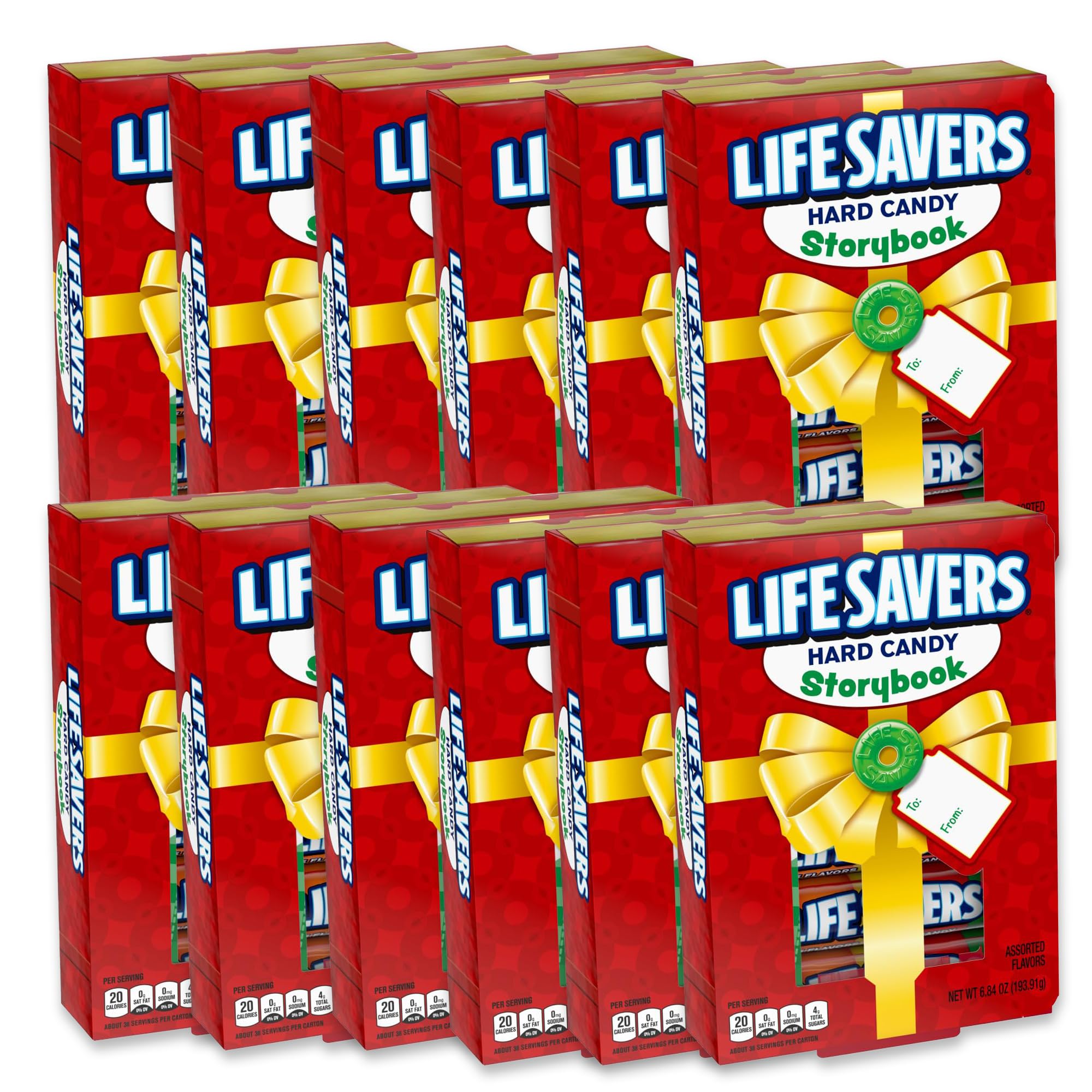 Amazon.com : Lifesavers Christmas Candy Book 12 Pack of Lifesavers Hard ...