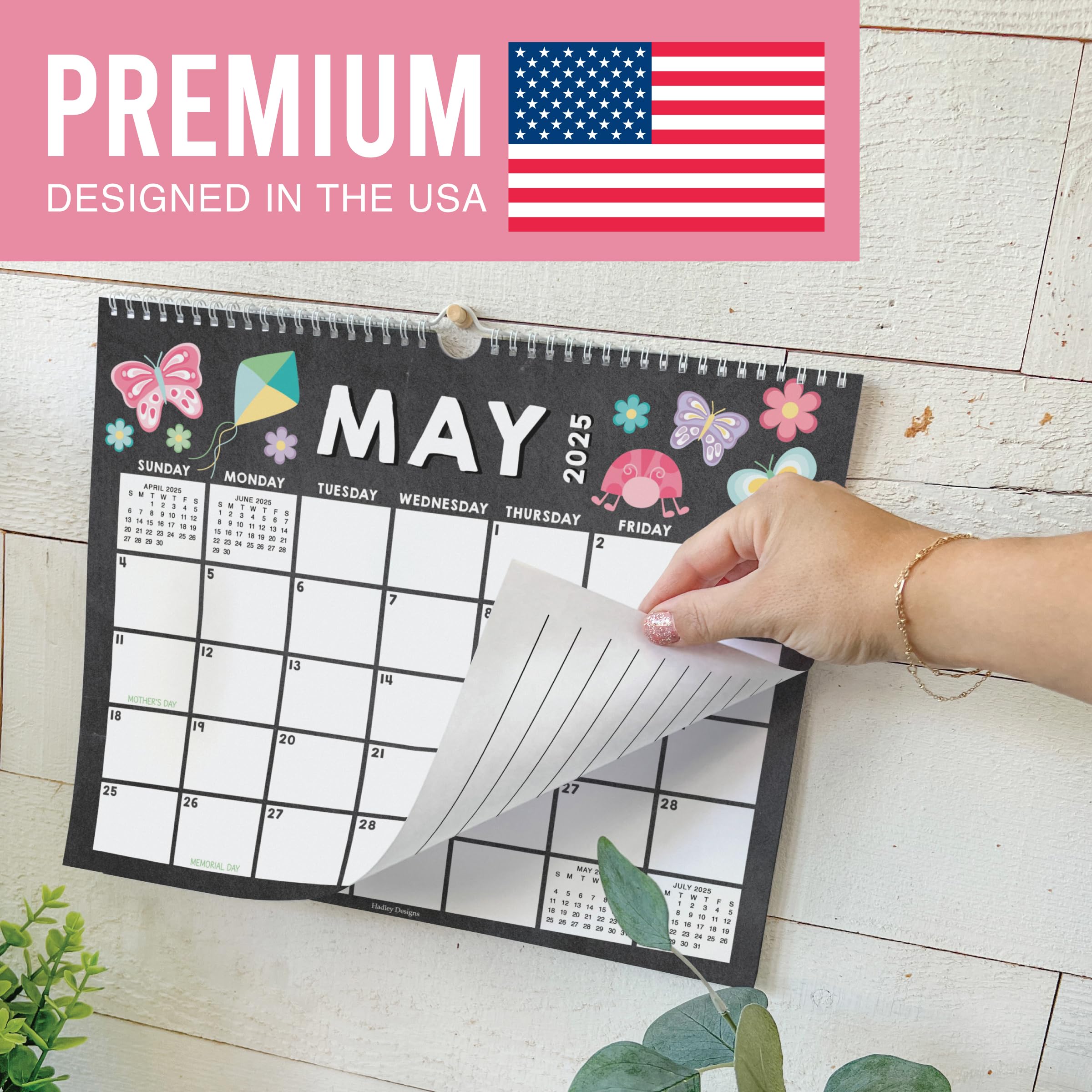 Snapklik.com : Hadley Designs Wall Calendar 2025-2026 18-Month Hanging ...