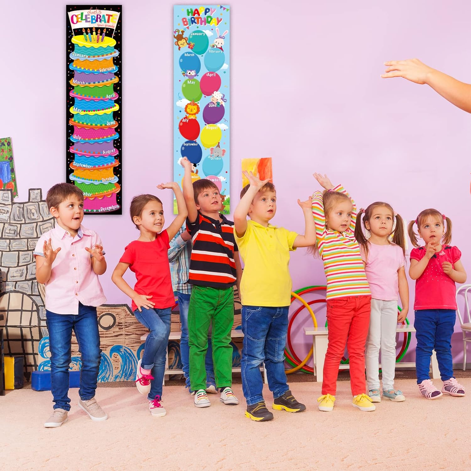 Colorful Birthday Poster Chart for Classroom Decorations in Macao at ...