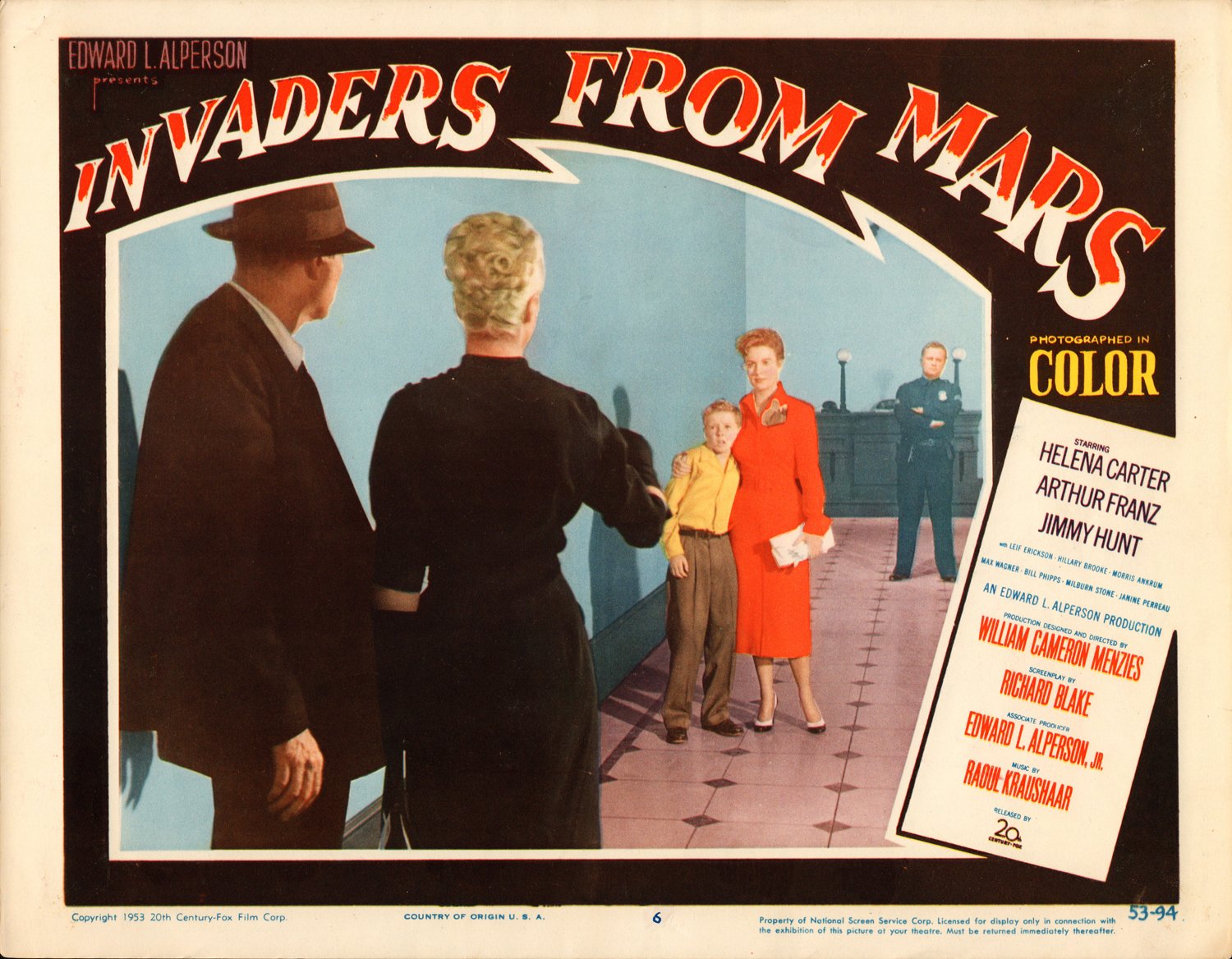 Invaders From Mars Lobby Cards