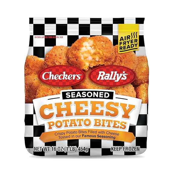 Amazon.com: Checkers/Rally's Seasoned Cheesy Potato Bites, 16 oz ...