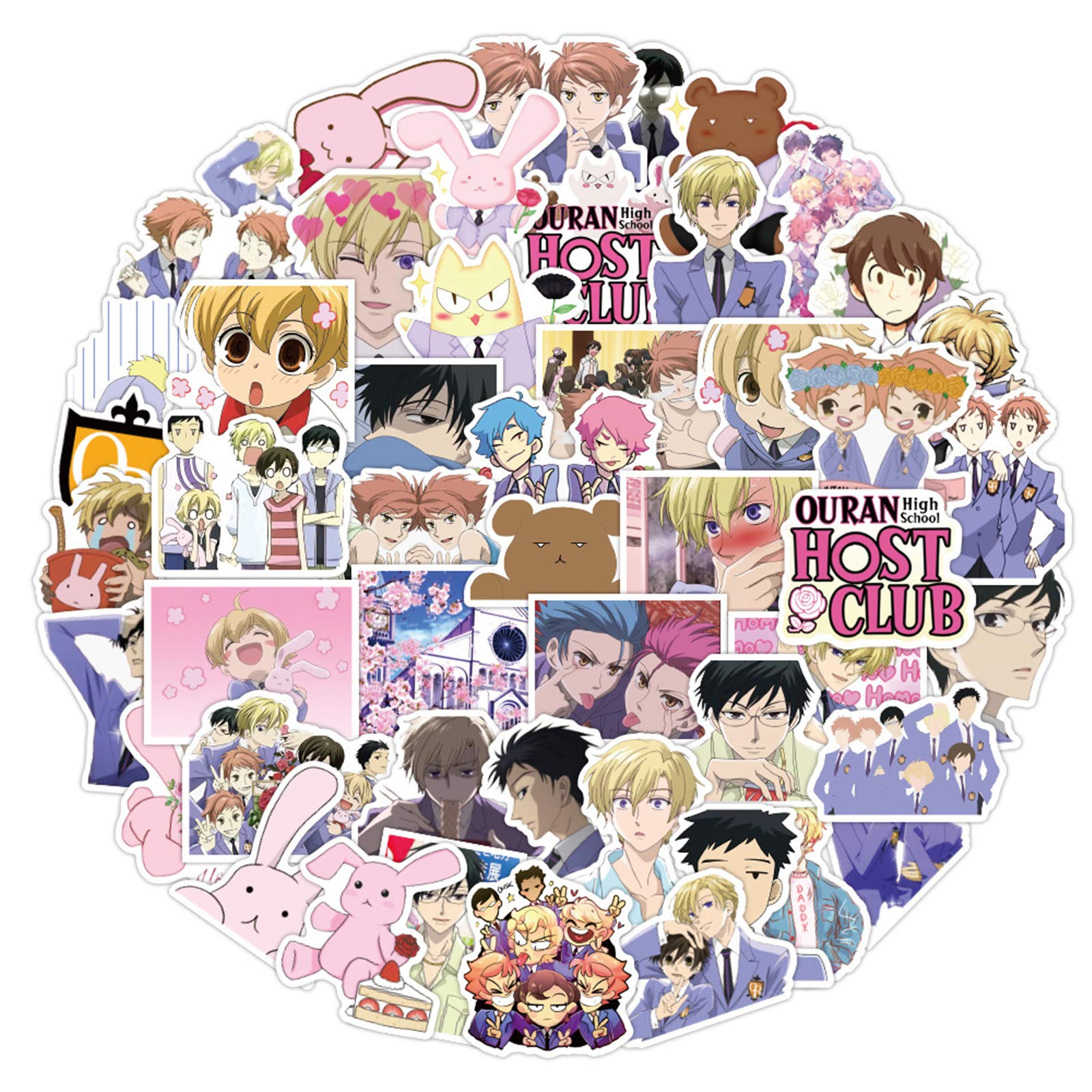 Anime Cartoon Stickers Ouran High School Stickers For Hydro Flask ...