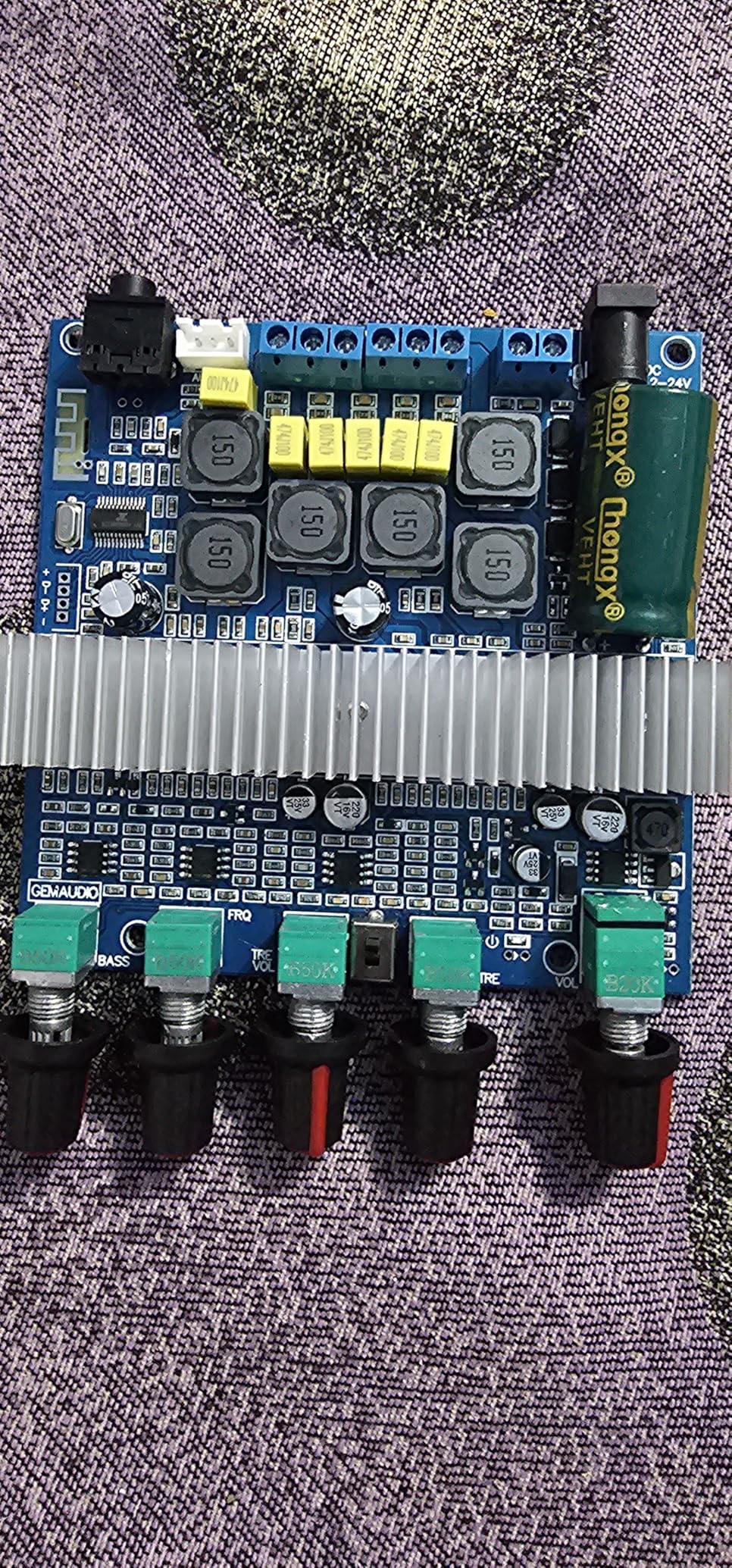 SP Electron TPA-3169B DC-12V-24V 2.1 Channel Stereo Subwoofer Amplifier Board 2 x 50W + 100W BT ...