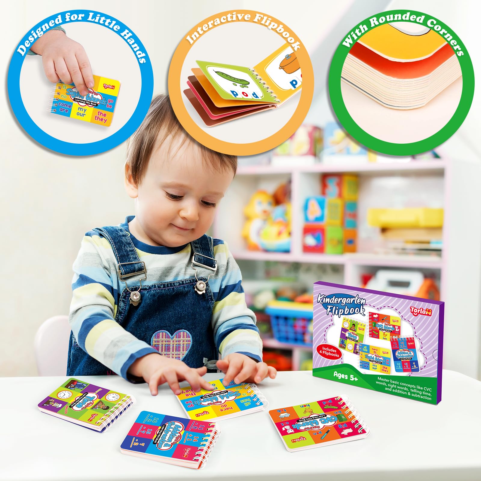 Snapklik.com : Kindergarten Learning Books, Sight Words CVC Word Games ...