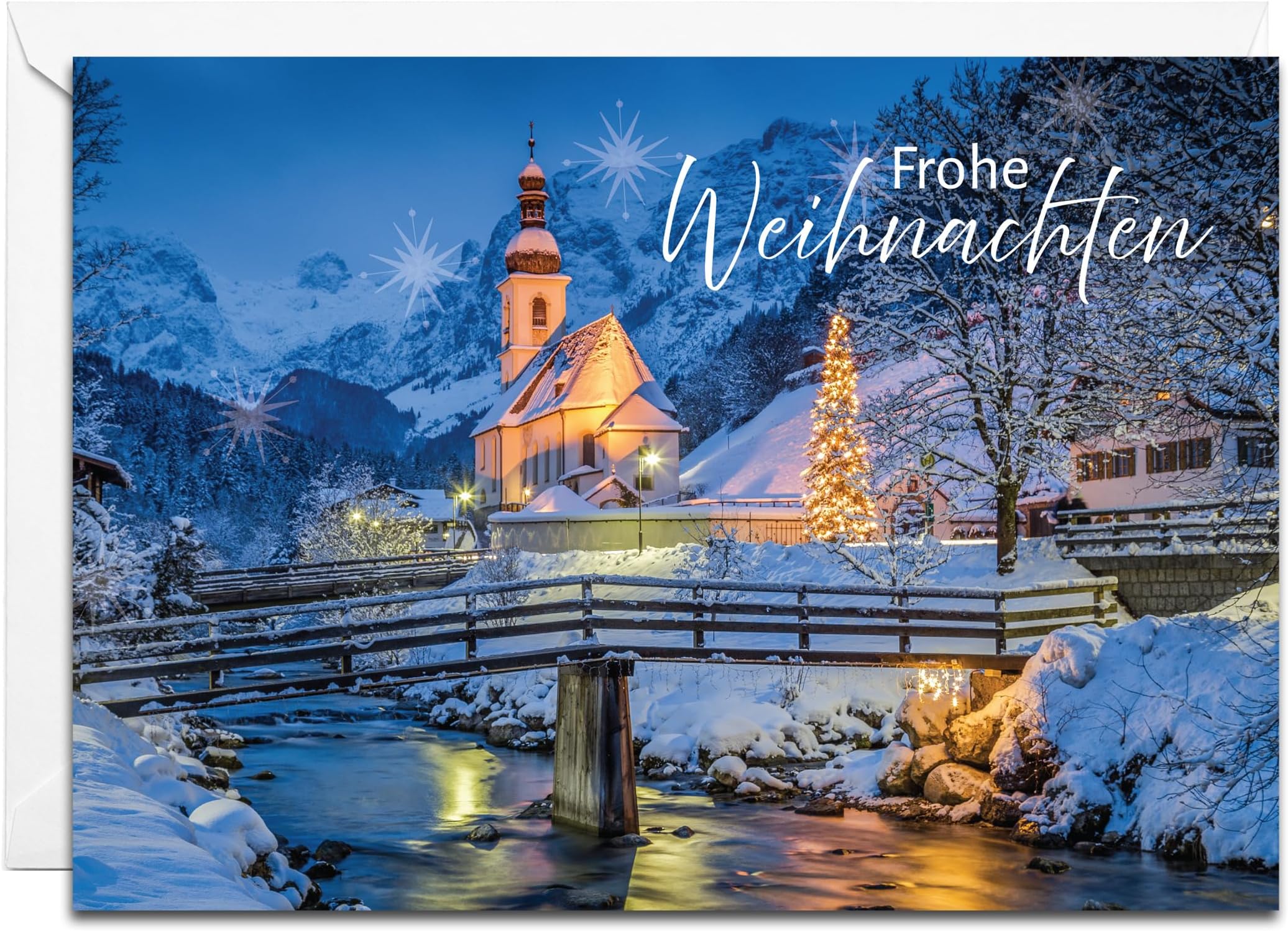 Amazon.com: Burg Street Creations German Christmas Card - Frohe ...