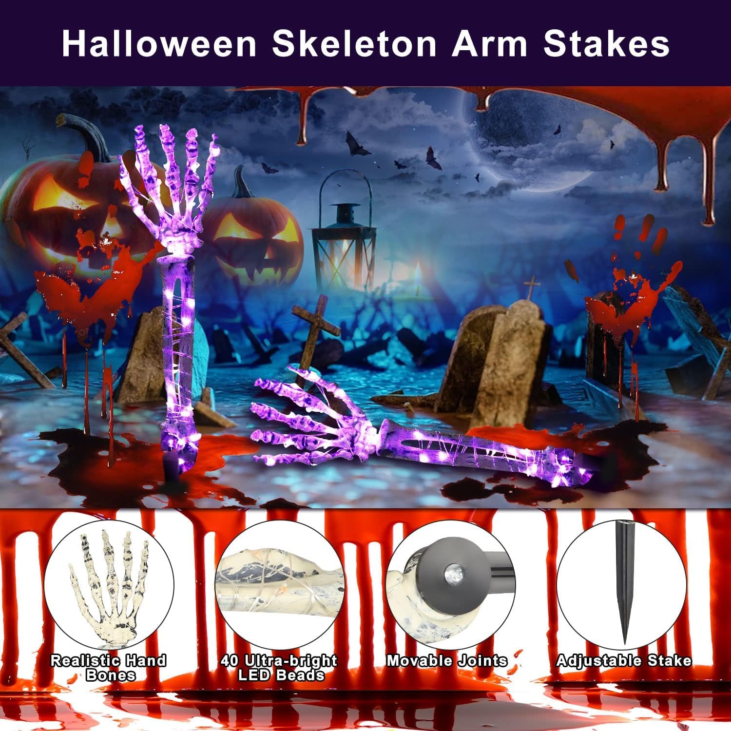 Halloween Skeleton Arm And Hand