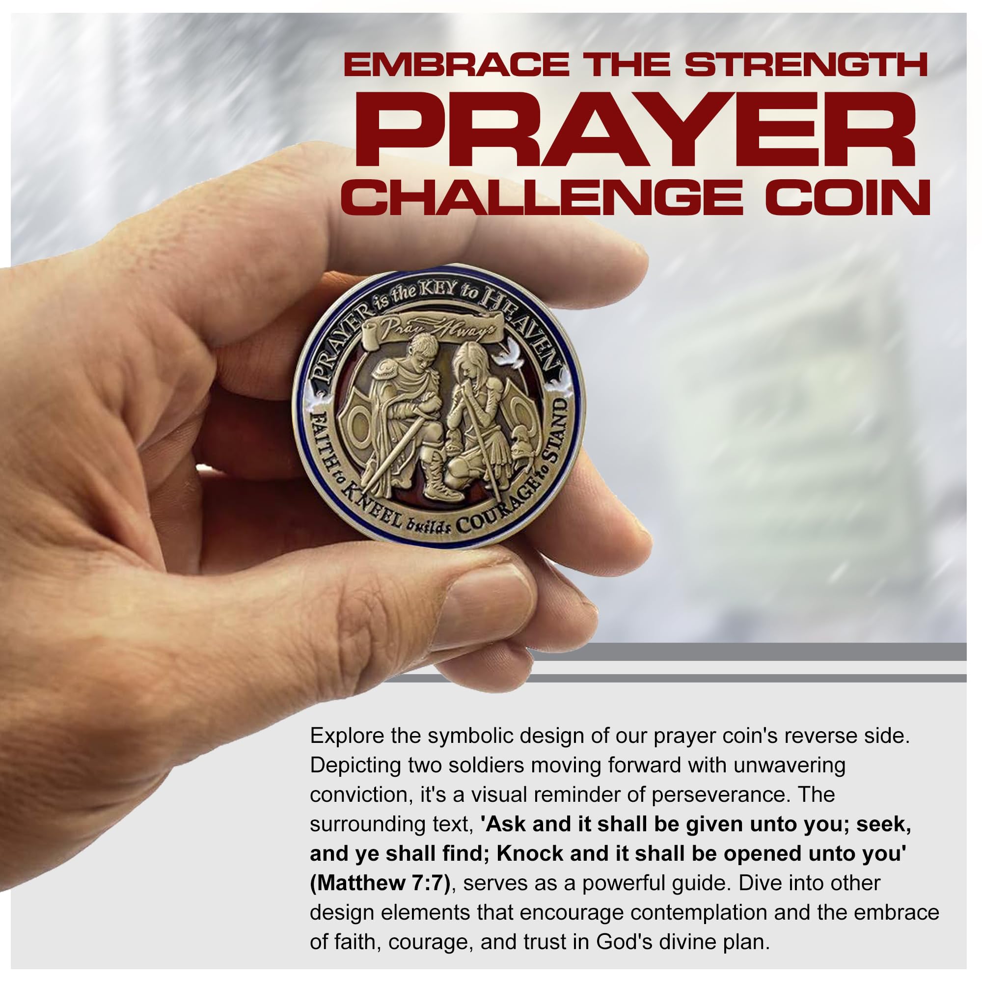 Buy Armor Coin & Emblem Prayer Challenge Coin: Faithful Armor of God ...