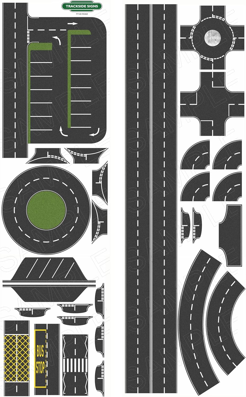 Road Layout Sheet - TT:120 Road - Model Railway - TT120 : Amazon.co.uk ...