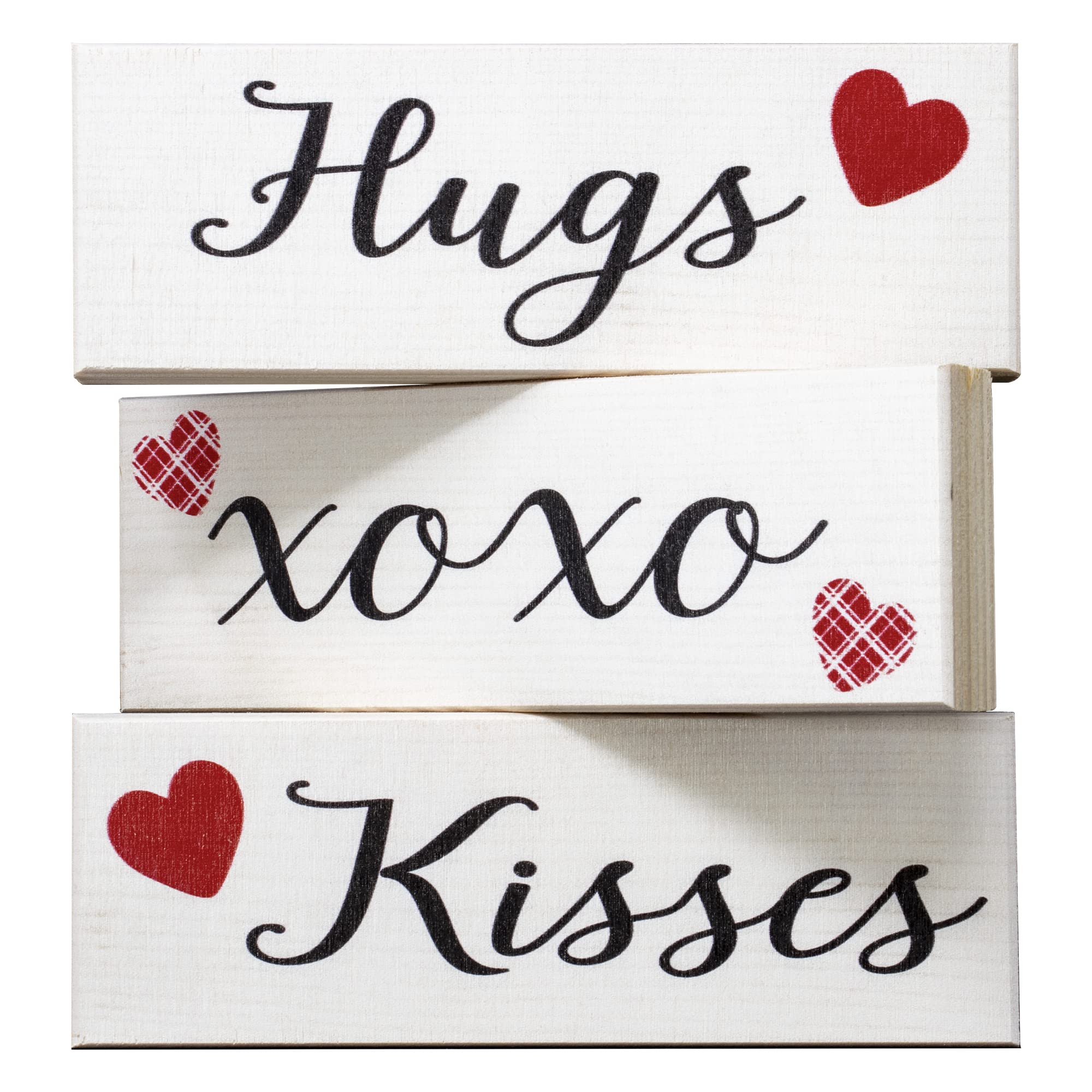 Amazon.com: JennyGems Happy Valentines Day Decorations, Hugs and Kisses ...