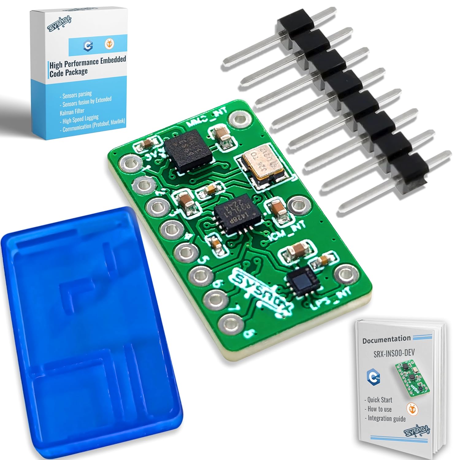 Sysrox 10Dof Imu Accelerometer Gyroscope Magnetometer Barometer ...