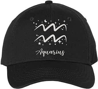 Amazon.com: Zodiac Signs Embroidered Baseball Hat | Adjustable ...