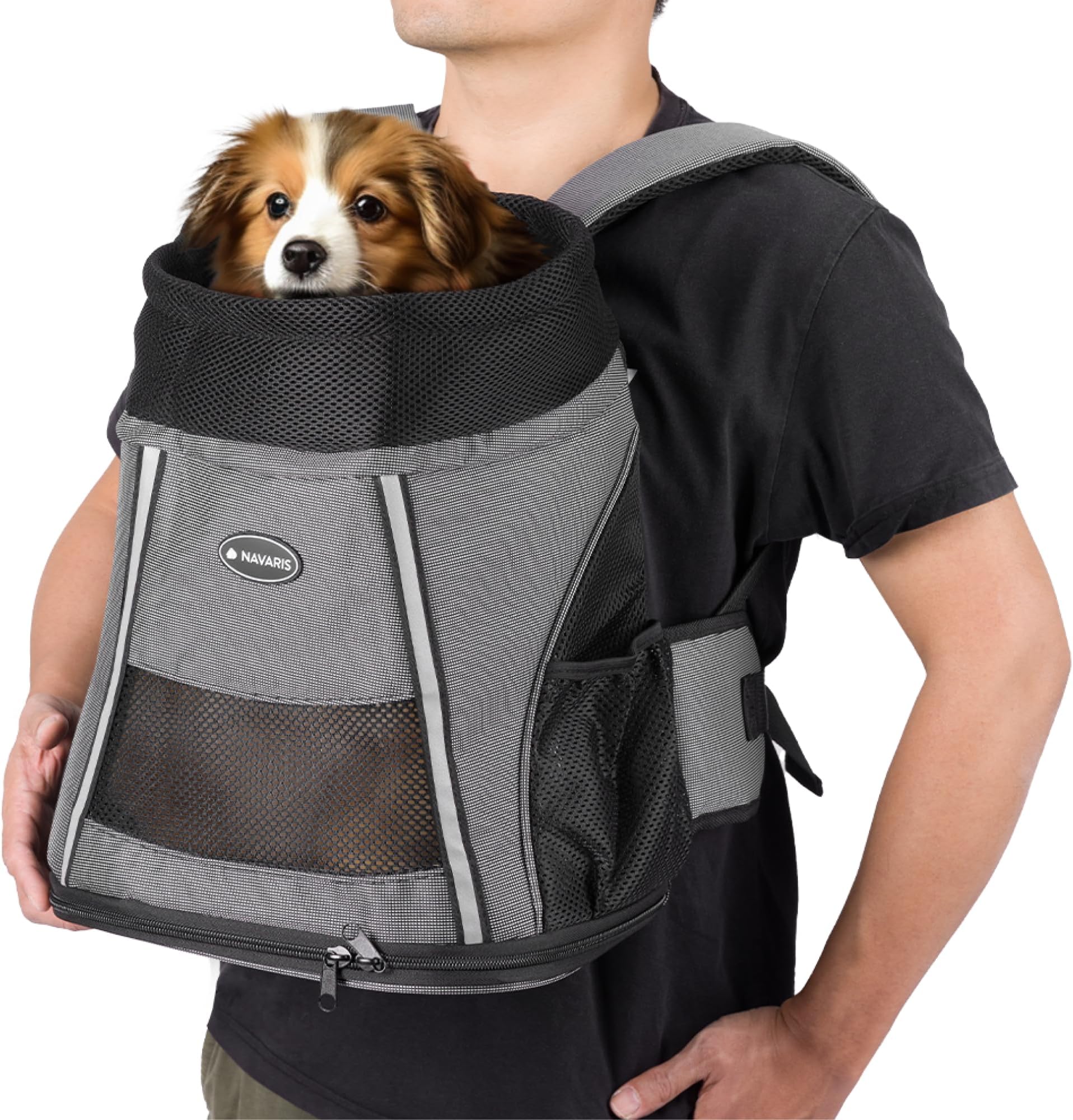 Navaris Pet Carrier - Cat and Dog Backpack - Front Pet Carriers for ...
